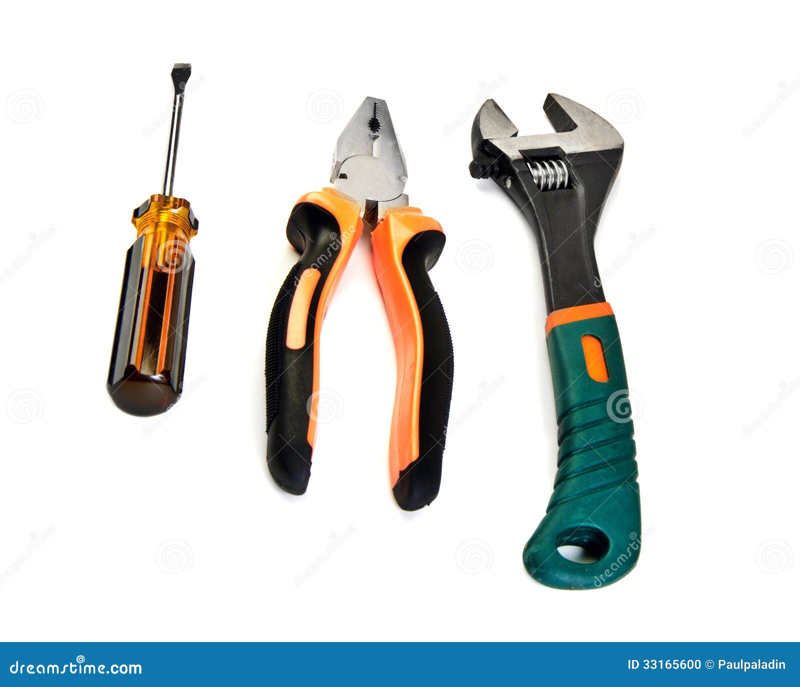 Set of work tools stock photo. Image of handyman, improvement - 33165600