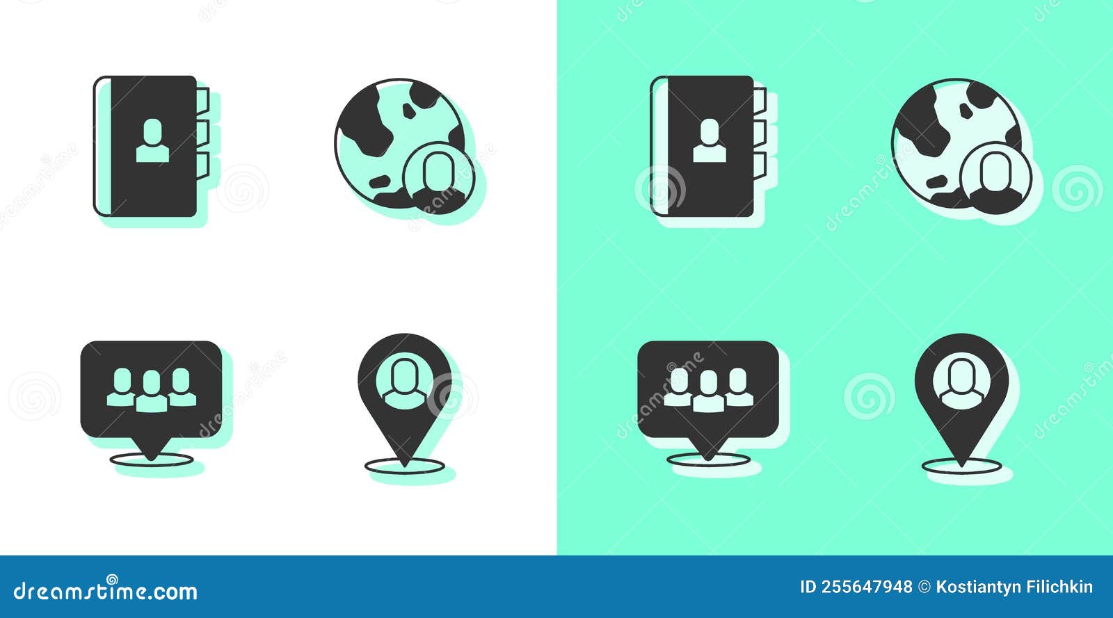 Set Worker Location, Resume, Project Team Base and Globe and People ... Set Worker Location, Resume, Project Team Base and Globe and People ...