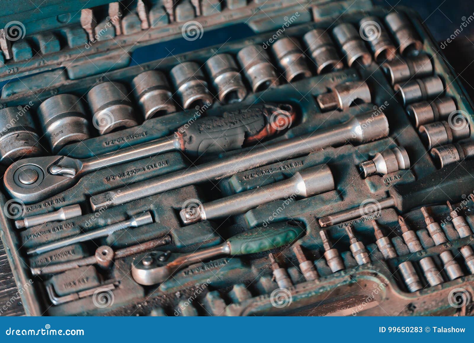 Set of Working Keys in a Suitcase. Stock Image - Image of pliers ...