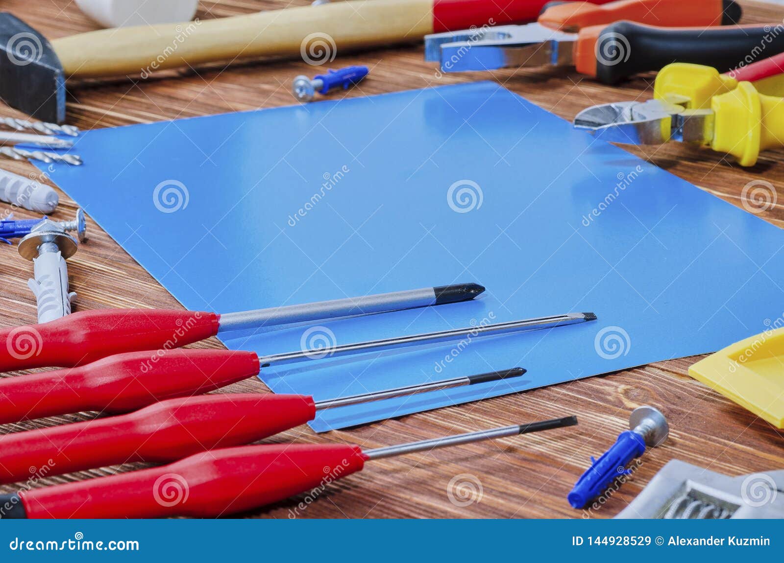 A Set of Working Tools for Doing Household Chores Stock Image - Image ...