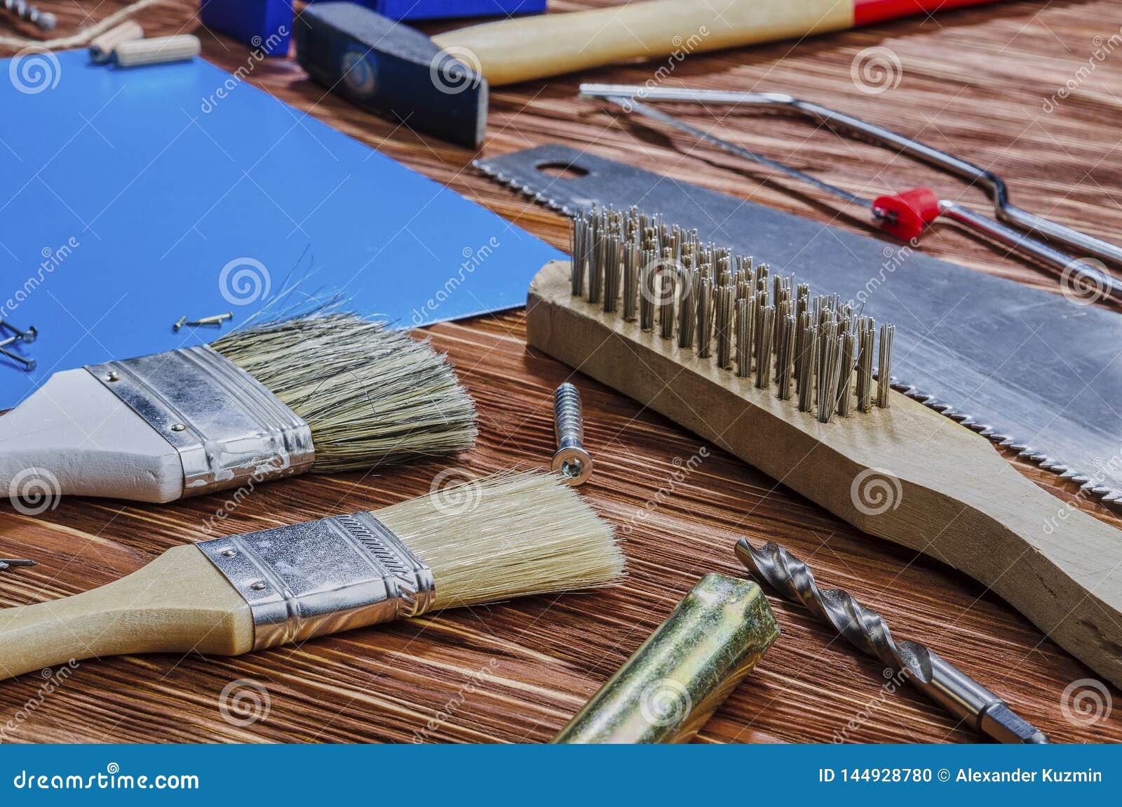 A Set of Working Tools for Doing Household Chores Stock Photo - Image ...