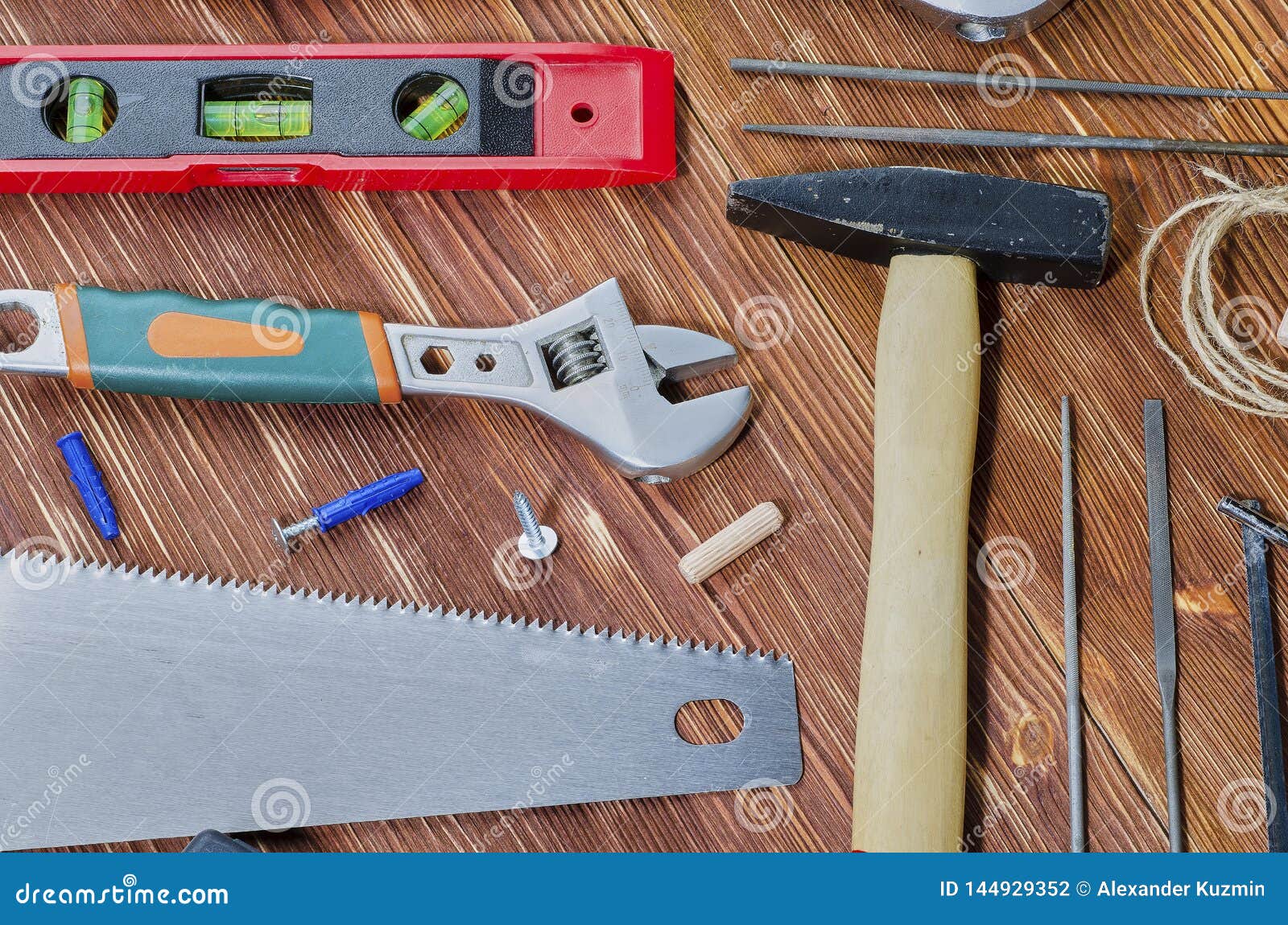 A Set of Working Tools for Doing Household Chores Stock Photo - Image ...