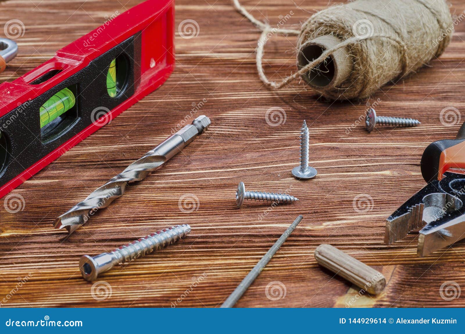 A Set of Working Tools for Doing Household Chores Stock Photo - Image ...