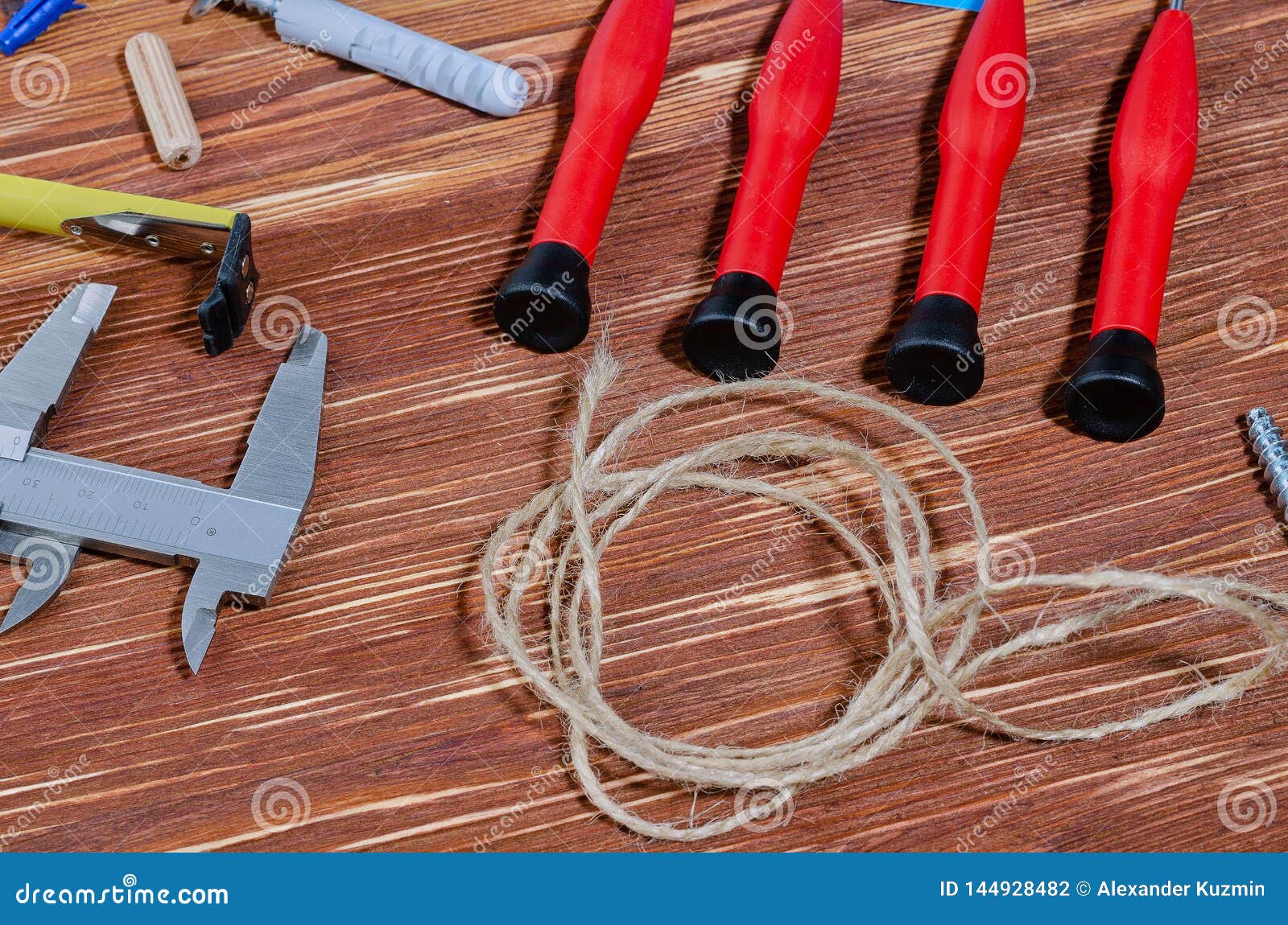 A Set of Working Tools for Doing Household Chores Stock Photo - Image ...