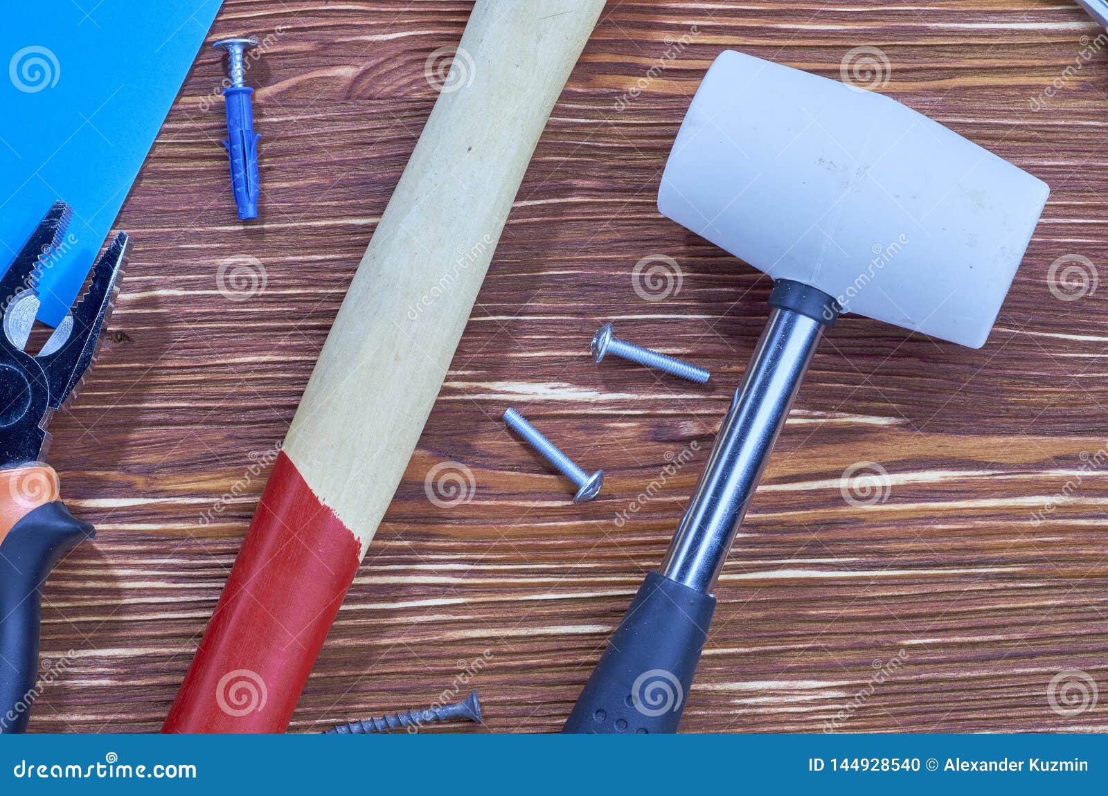A Set of Working Tools for Doing Household Chores Stock Photo - Image ...