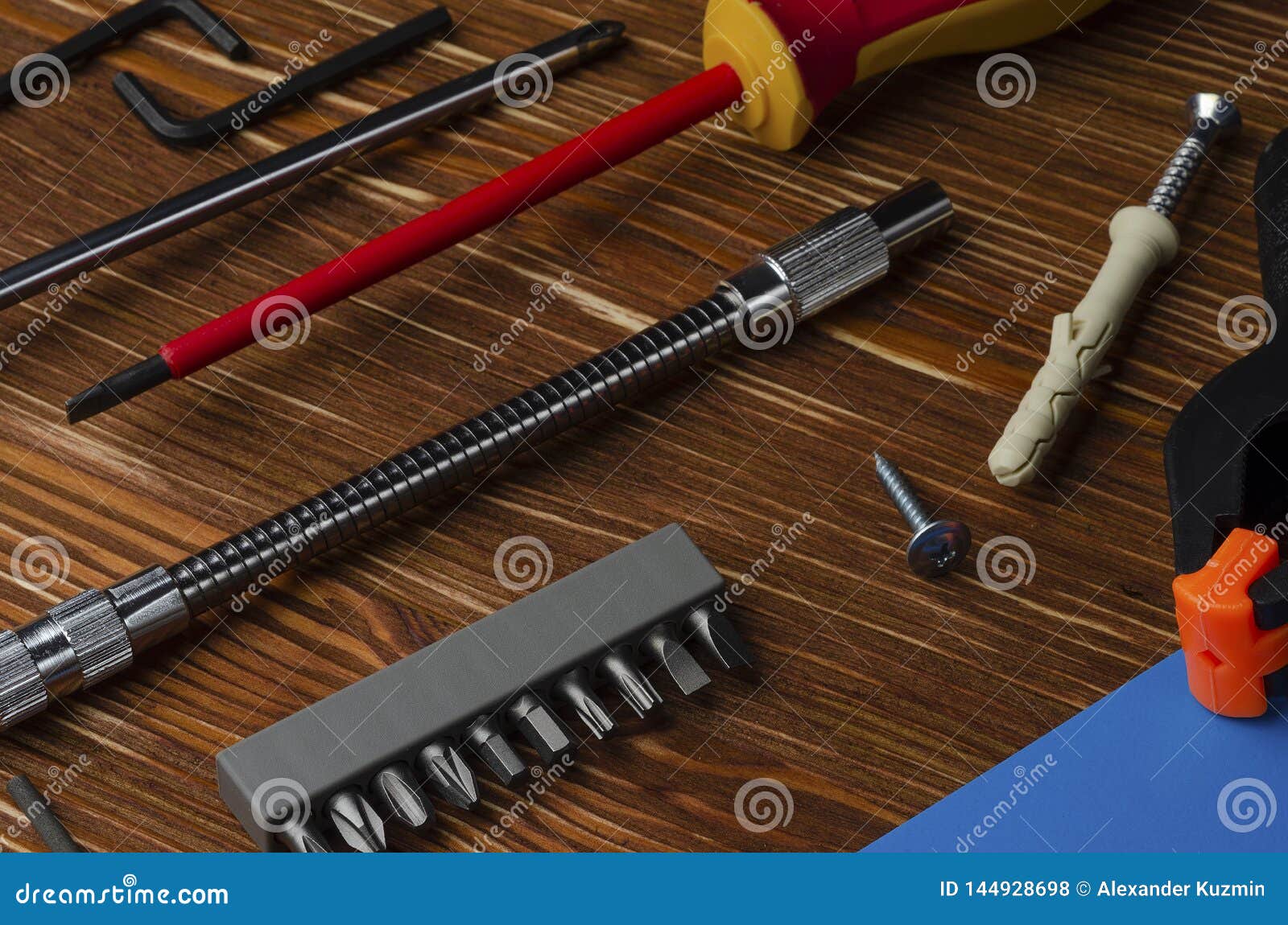 A Set of Working Tools for Doing Household Chores Stock Photo - Image ...