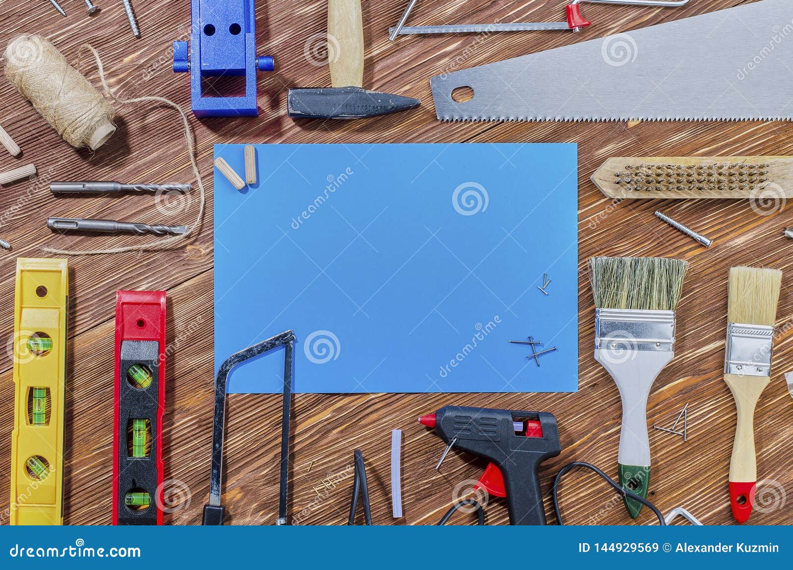 A Set of Working Tools for Doing Household Chores Stock Image - Image ...