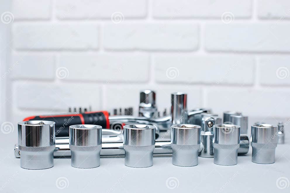 A Set of Working Tools, a Hammer, a Screwdriver, Sockets for an Answer ...