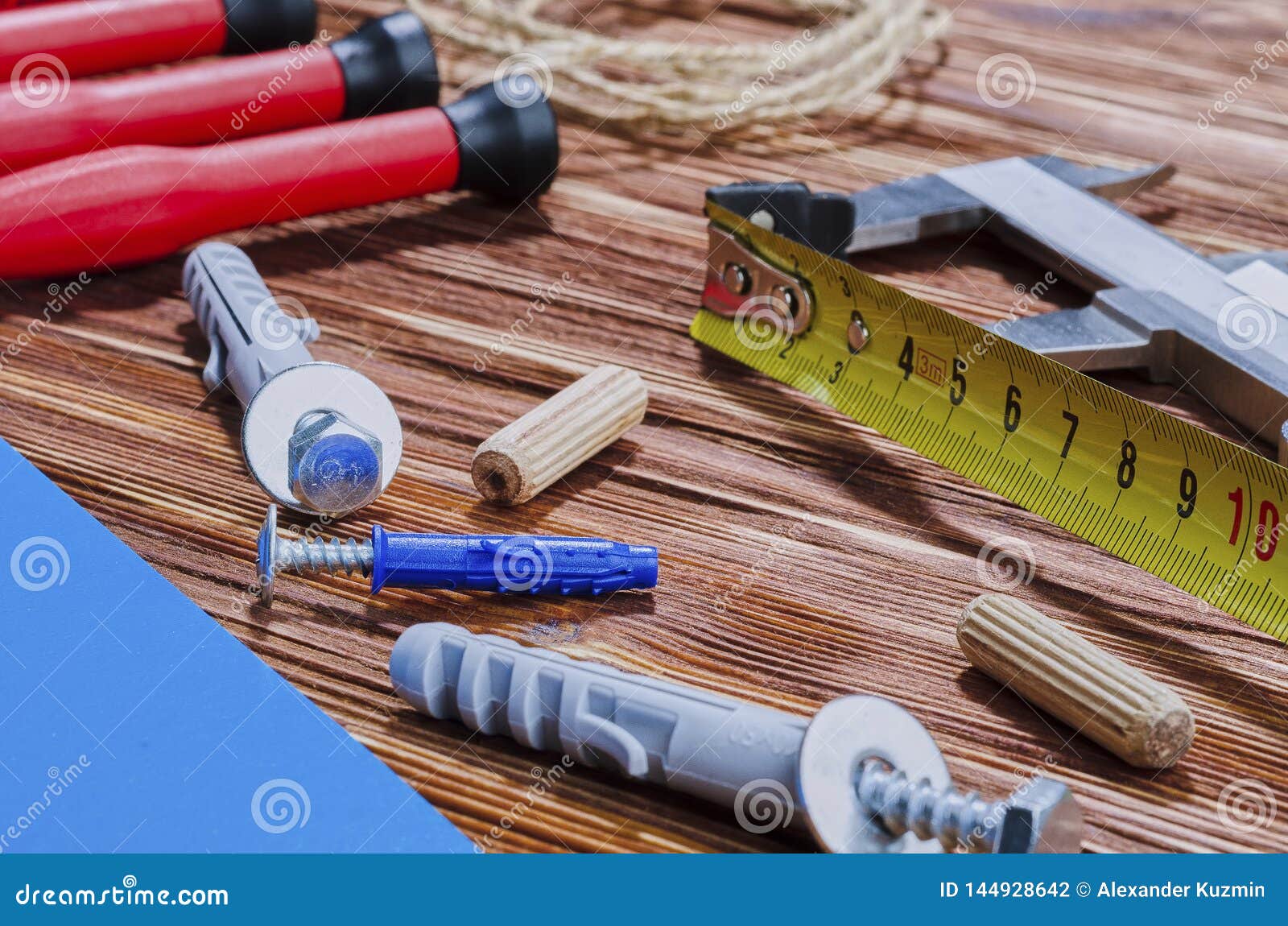 A Set of Working Tools for Doing Household Chores Stock Photo - Image ...