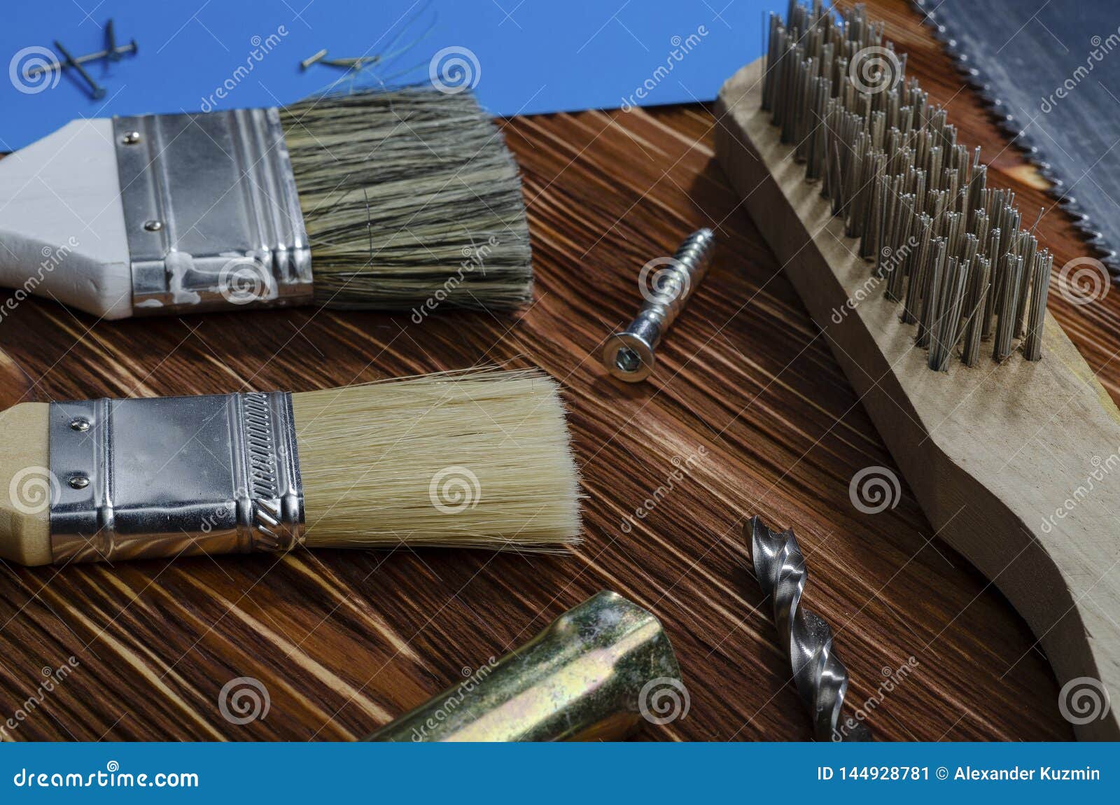 A Set of Working Tools for Doing Household Chores Stock Image - Image ...