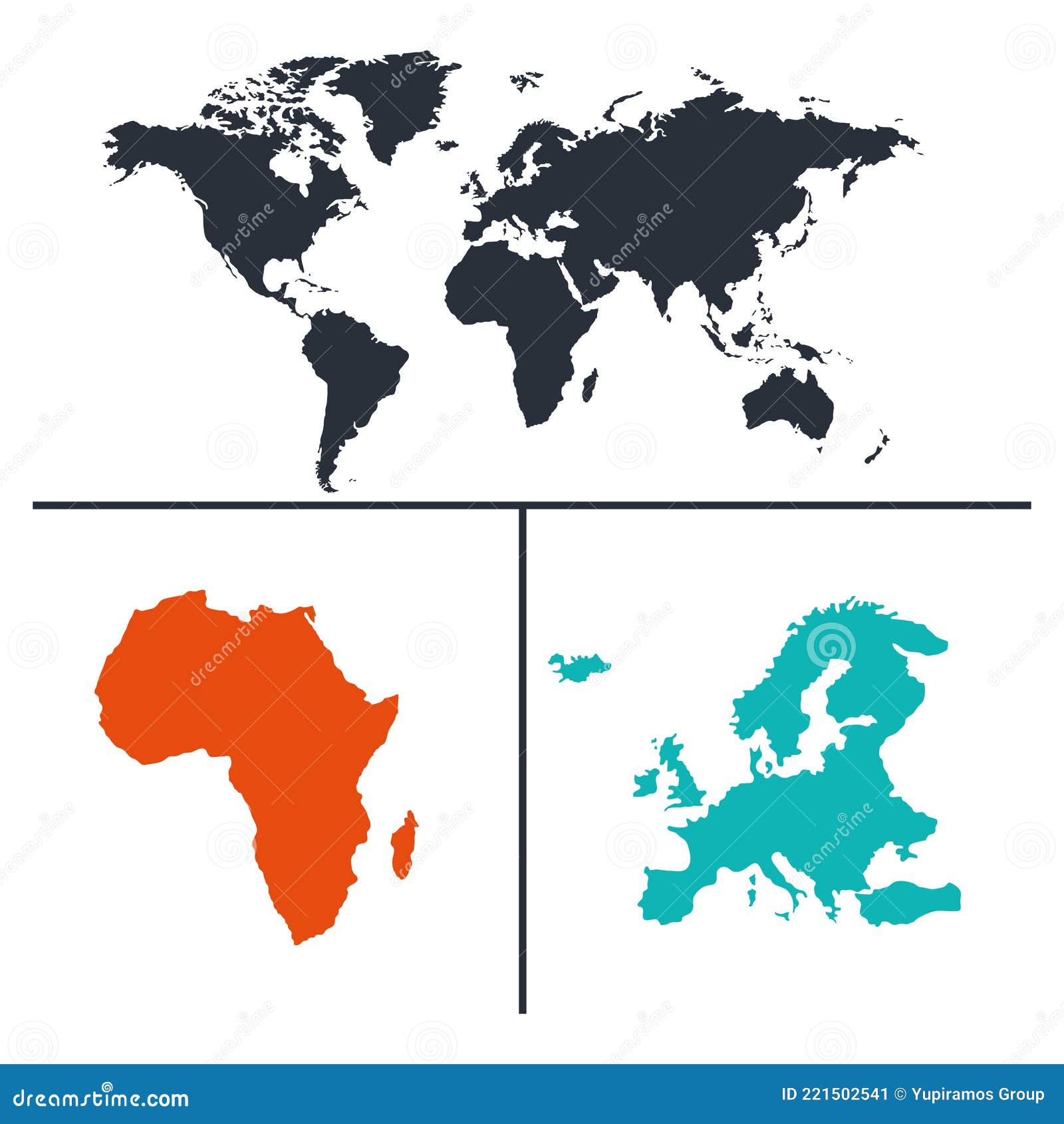 Set of world maps stock vector. Illustration of planet - 221502541