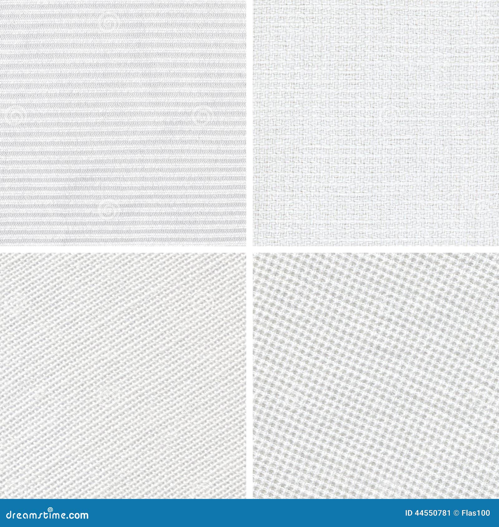 Set of Woven White Fabric Texture Stock Image - Image of decoration ...
