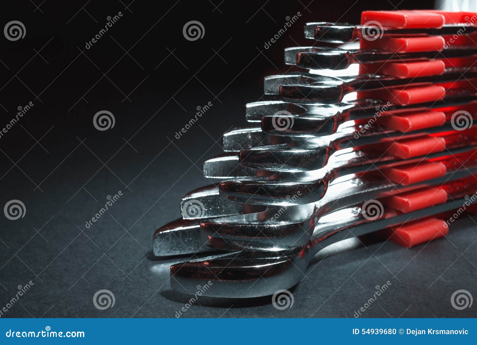 Set of Wrenches stock photo. Image of grey, objects, background - 54939680