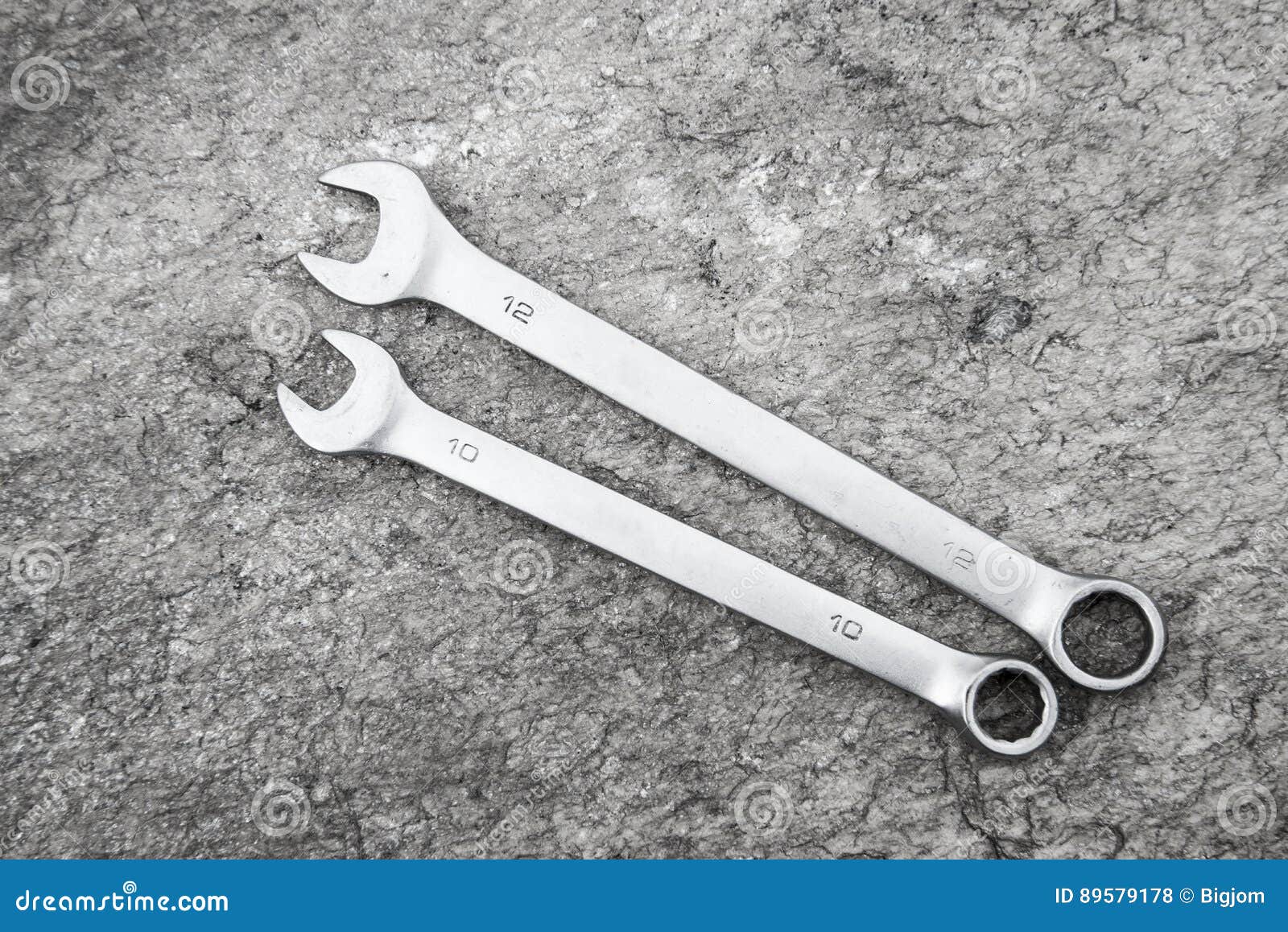 Set of Wrenches , Two Spanners Stock Photo - Image of technical, house ...