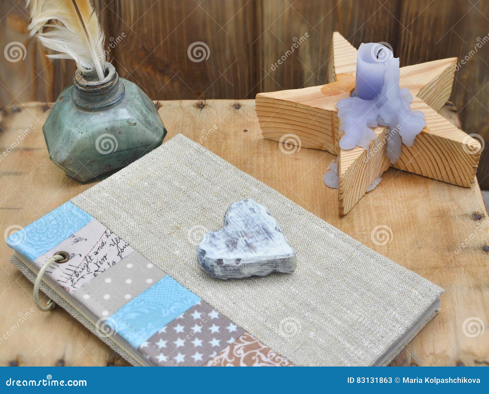 Set the Writer for Creativity and Handmade: a Notebook Turquoise Craft ...