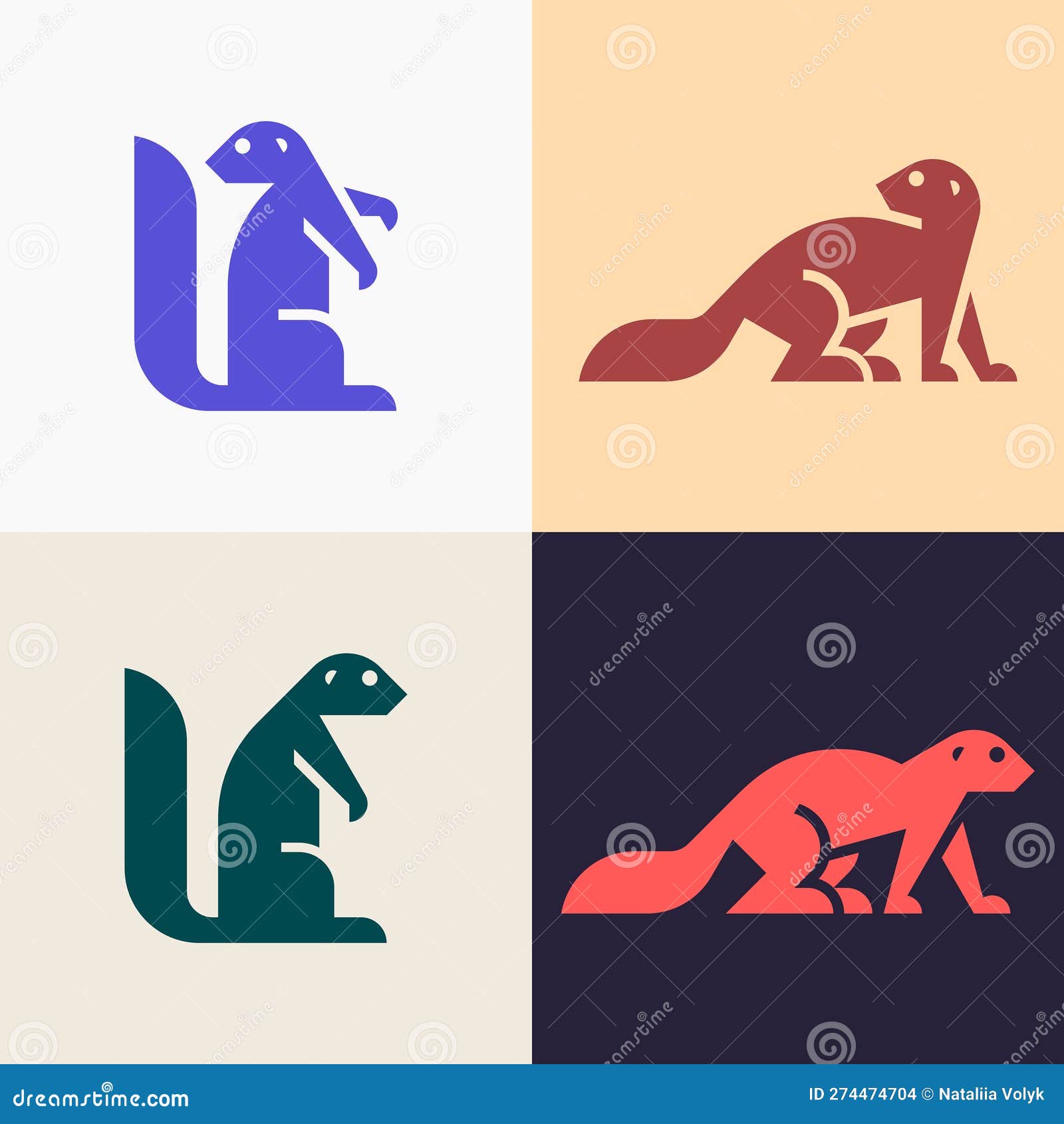 Set of Xerus Logo stock vector. Illustration of creative - 274474704