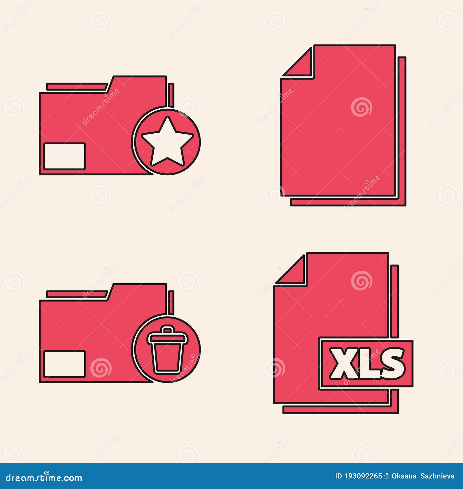 Set Xls File Document Document Map Met Sterdocument En Verwijder ... Set Xls File Document Document Map Met Sterdocument En Verwijder ...