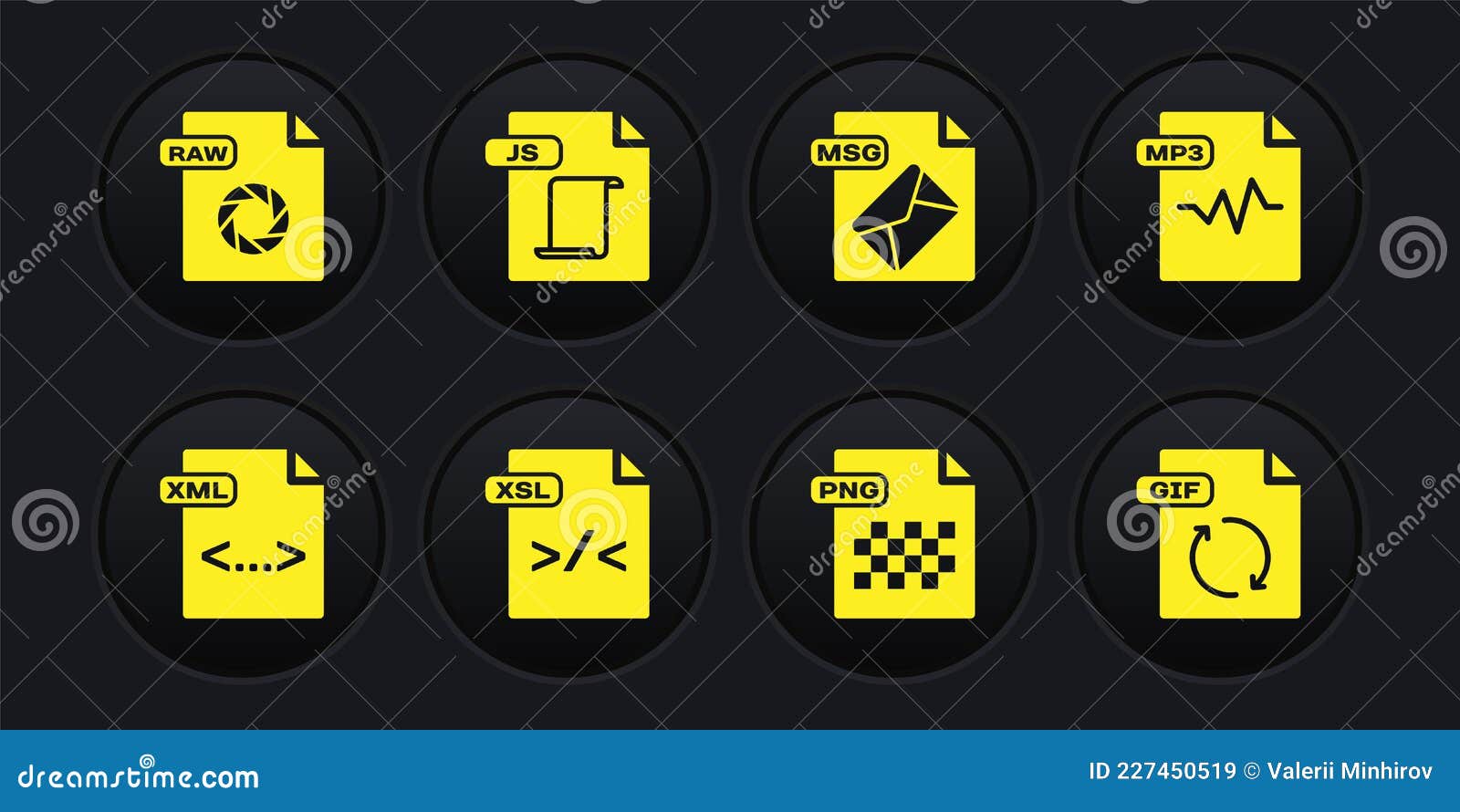 Set XML File Document, MP3, XSL, PNG, MSG, JS, GIF and RAW Icon. Vector ... Set XML File Document, MP3, XSL, PNG, MSG, JS, GIF and RAW Icon. Vector ...