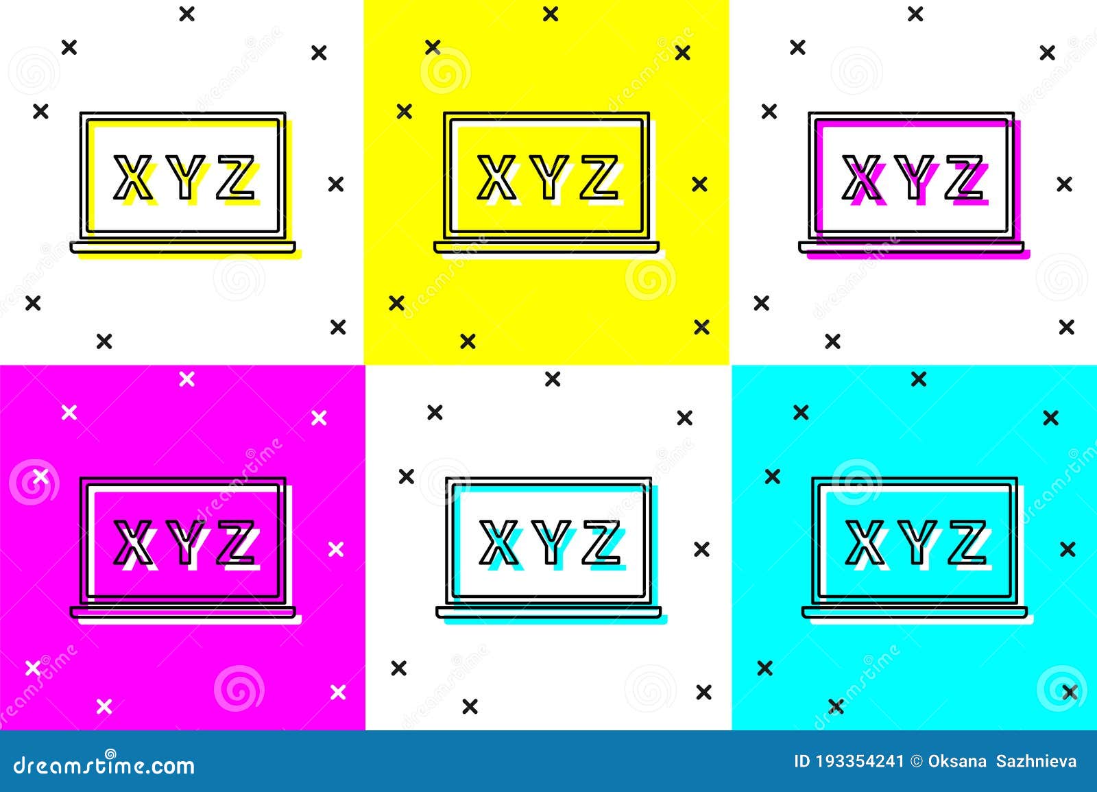 Background With Axis Cartoon Vector | CartoonDealer.com #4816111