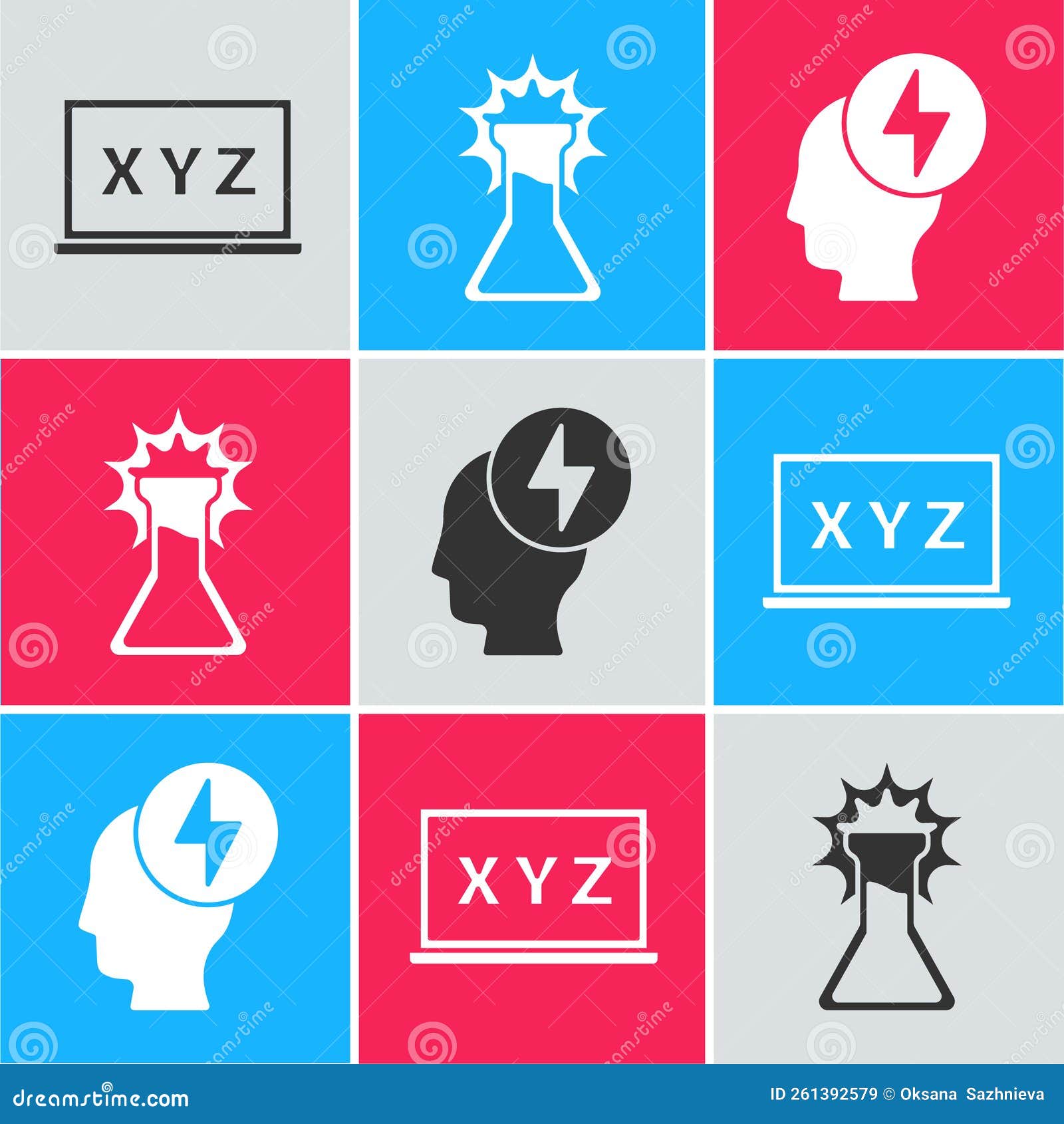 Set XYZ Coordinate System, Test Tube and Flask and Head and Electric ... Set XYZ Coordinate System, Test Tube and Flask and Head and Electric ...