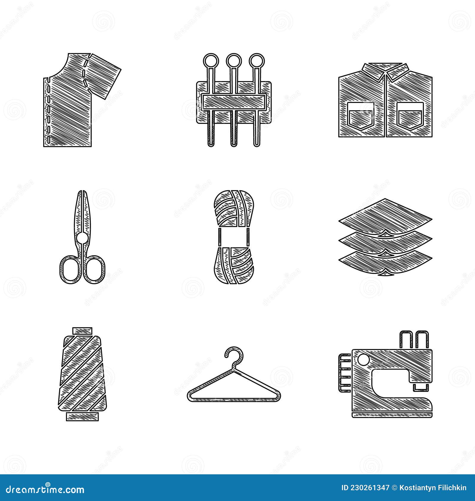 Textile Thread, Thread Wool Icon - Vector. Simple Element Illustration ...