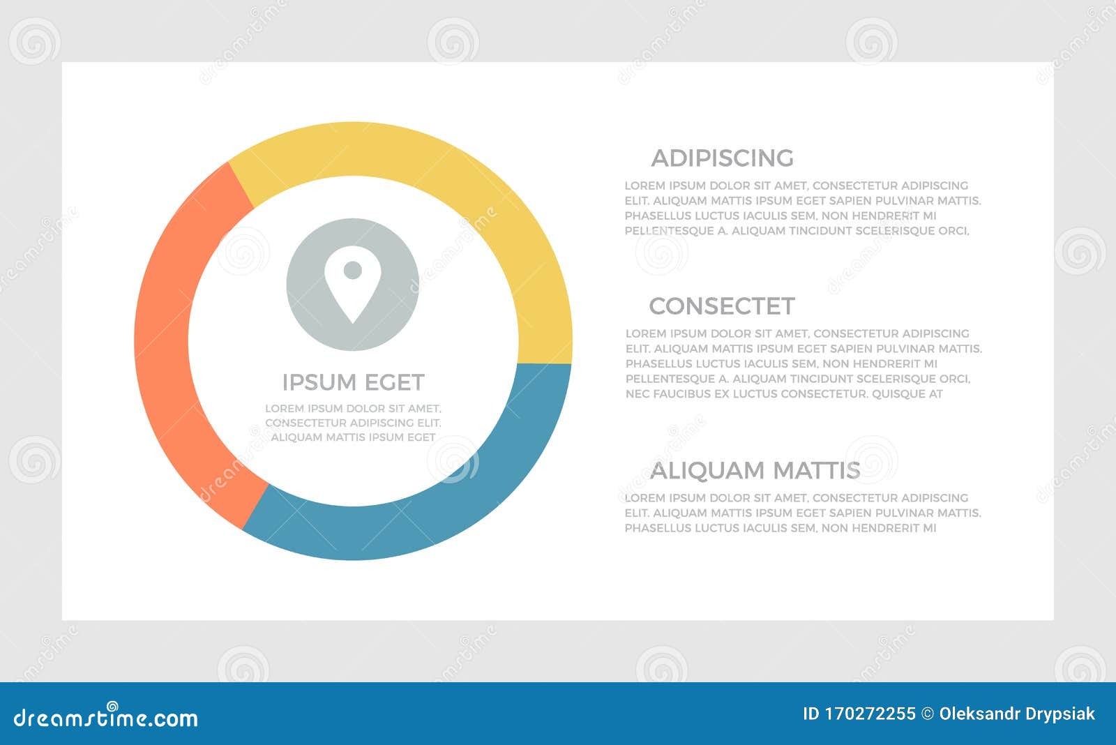 Set of Yellow and Orange, Blue Elements for Infographic Presentation ...