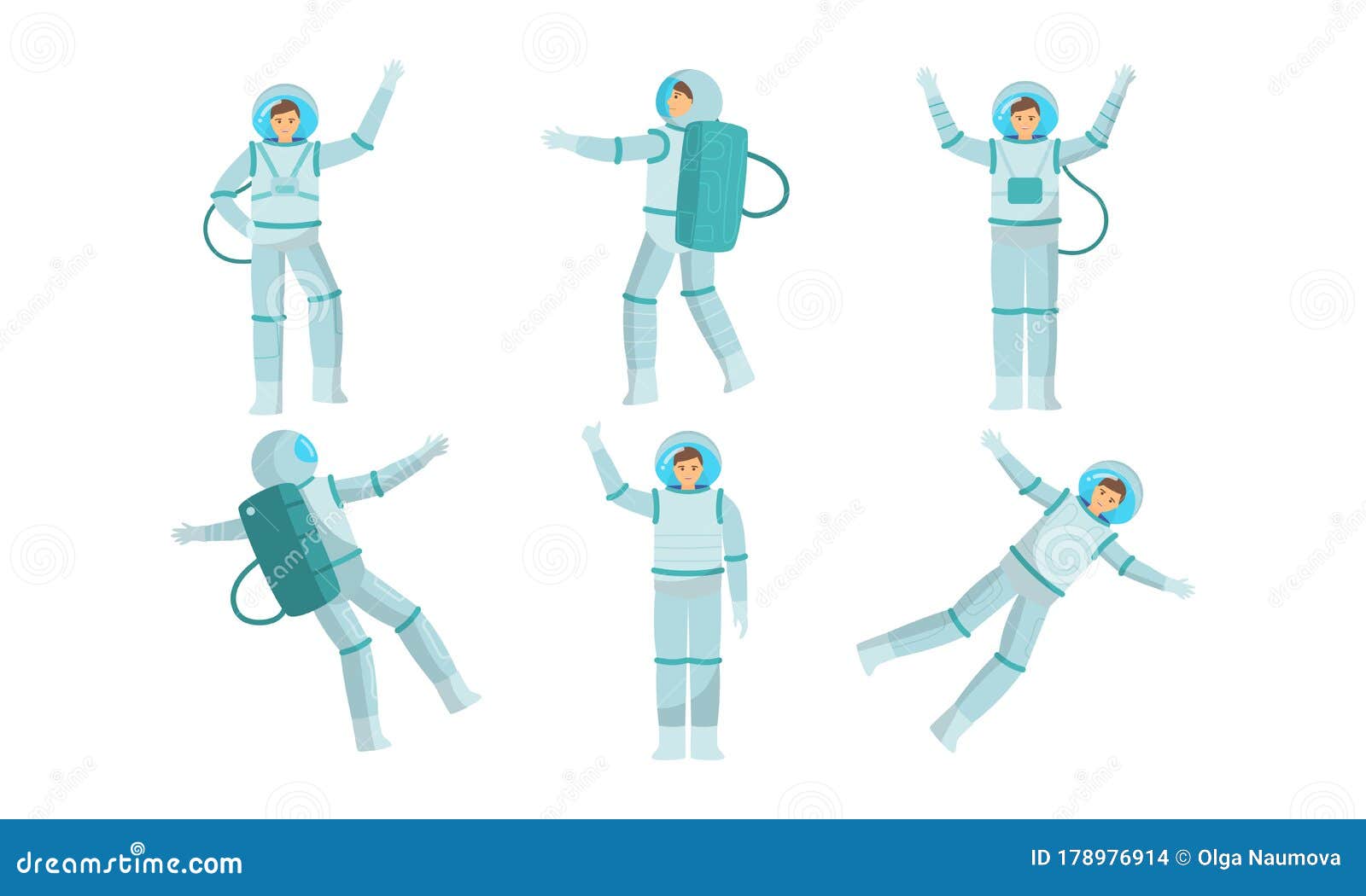 Illustration Of Cosmonauts And Cosmos For Your Designs Royalty-Free ...