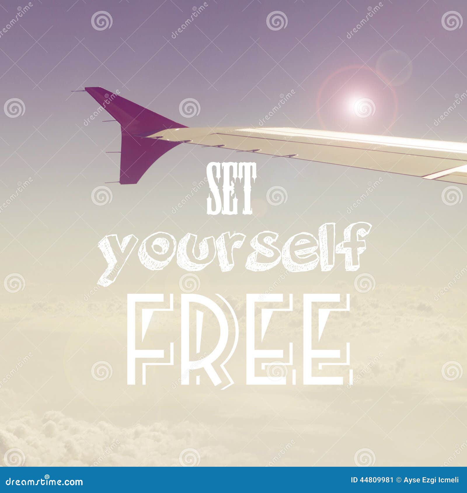 Set Yourself Free stock image. Image of typography, holiday - 44809981