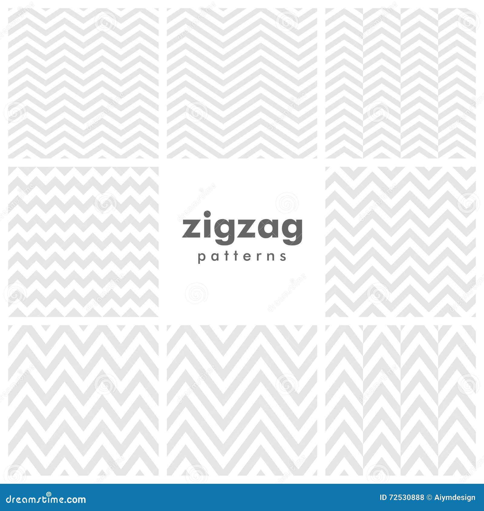 Set of Zigzag and Herringbone Seamless Patterns Stock Vector ...