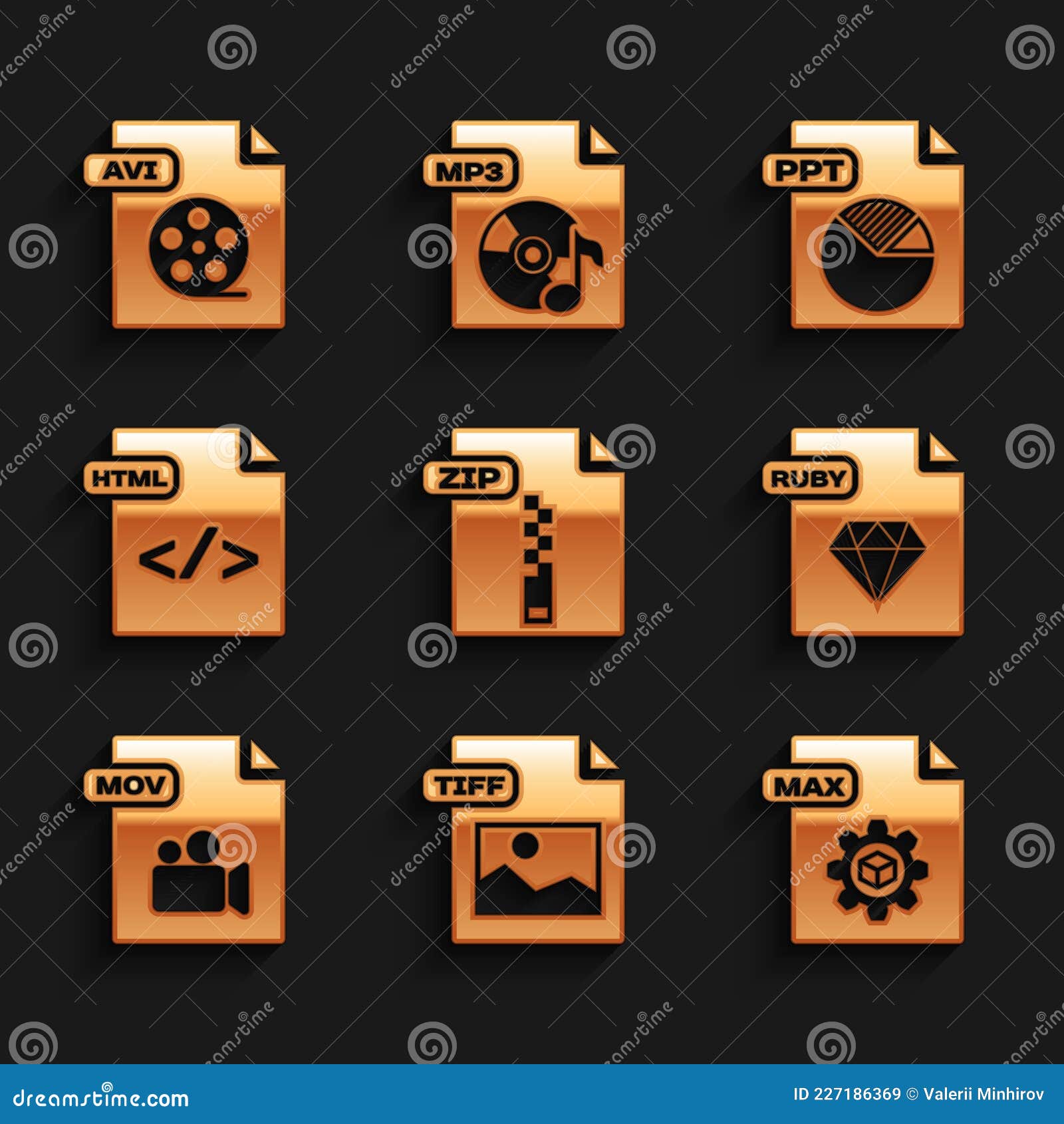 Set ZIP File Document, TIFF, MAX, RUBY, MOV, HTML, PPT and AVI Icon ... Set ZIP File Document, TIFF, MAX, RUBY, MOV, HTML, PPT and AVI Icon ...