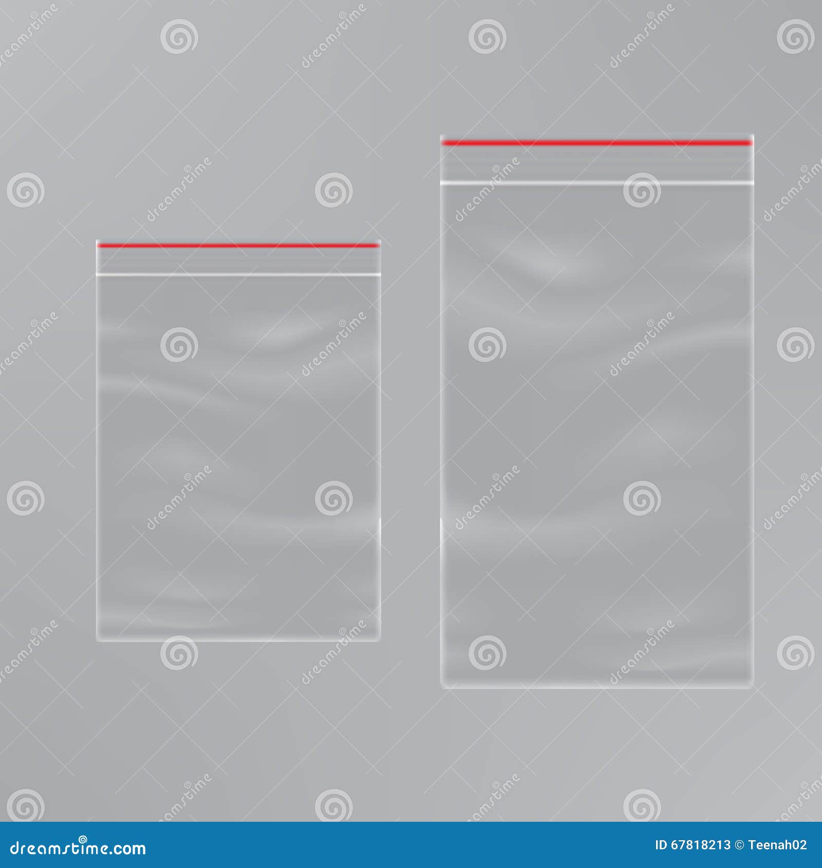 Ziplock Plastic Packets 3d Realistic Vector Set | CartoonDealer.com ...