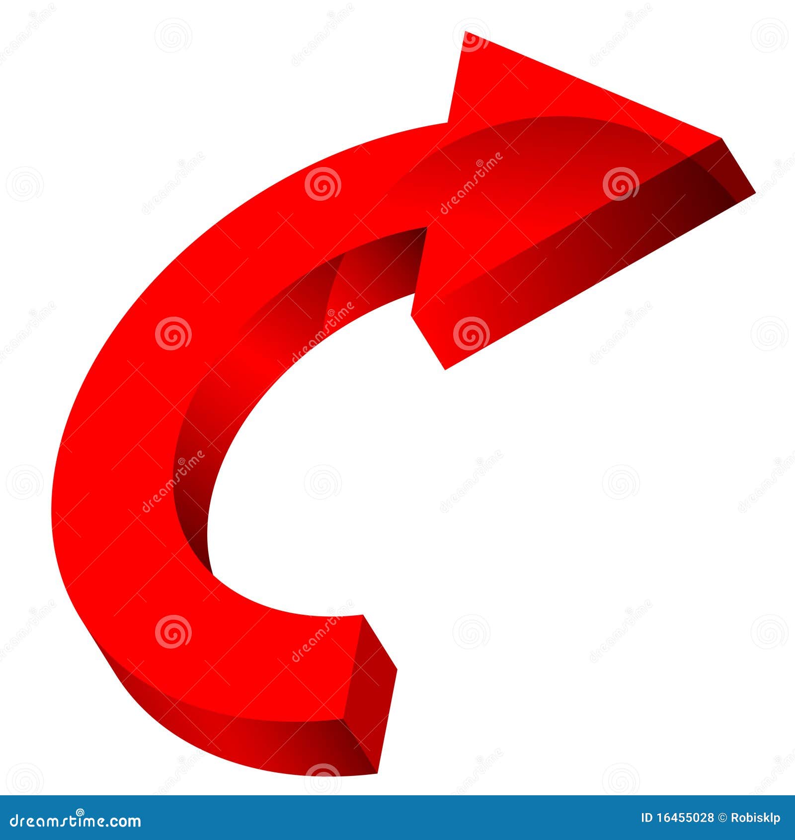 Seta 3d ilustração do vetor. Ilustração de site, descida - 16455028