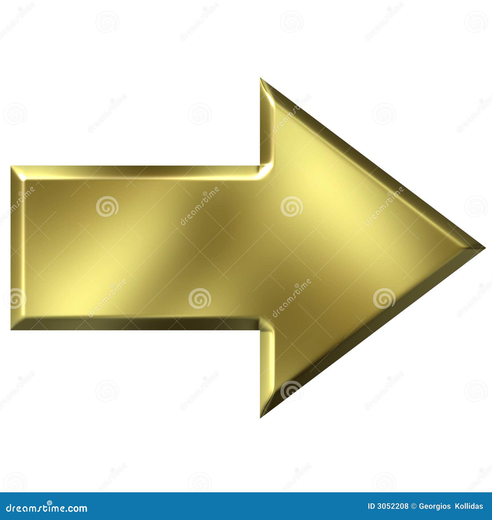 Seta 3D dourada ilustração stock. Ilustração de brilho - 3052208