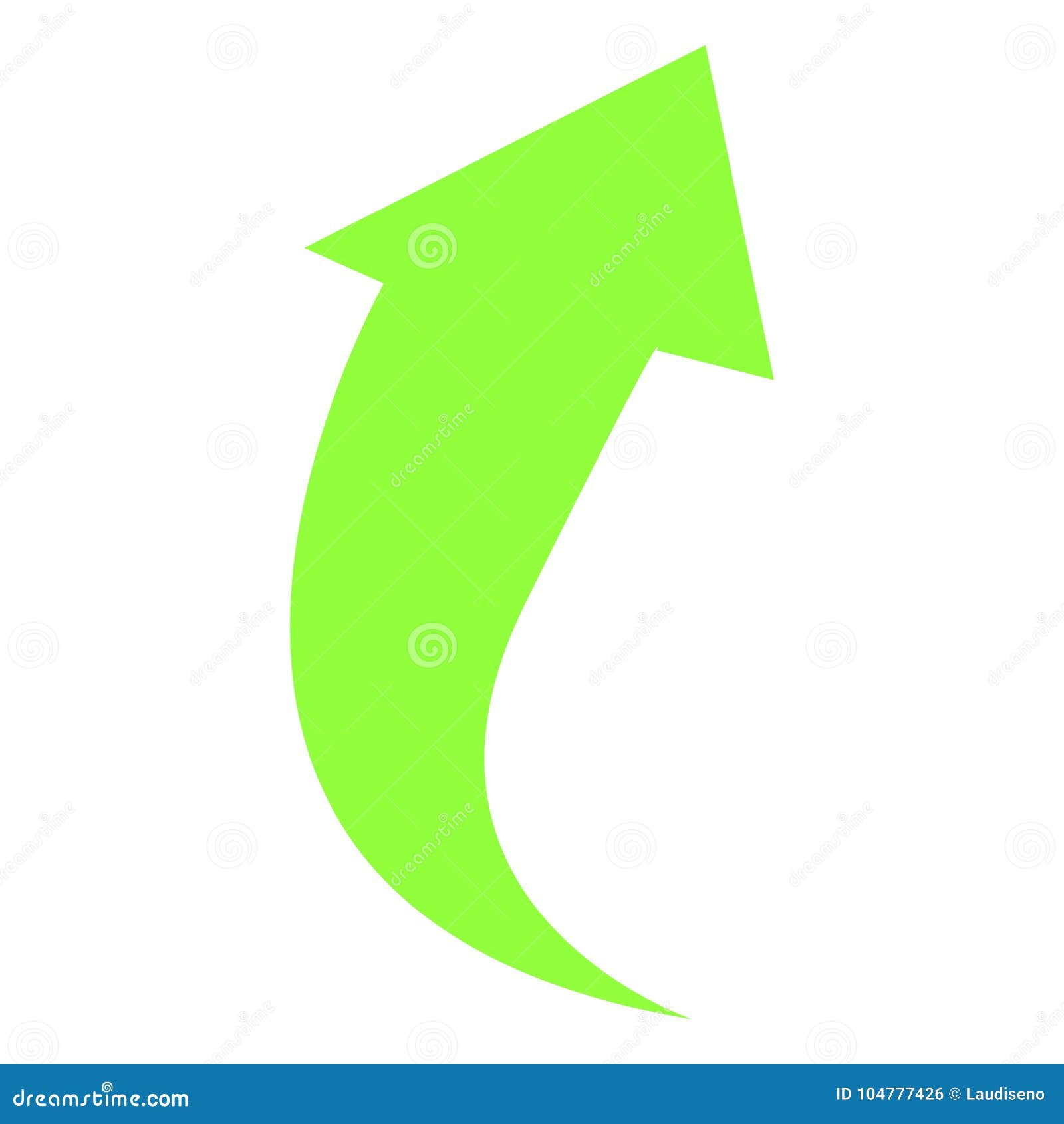 Seta acima ilustração do vetor. Ilustração de aumento - 104777426