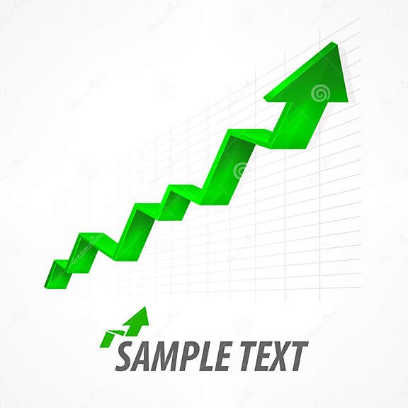 Seta acima no branco ilustração do vetor. Ilustração de elemento - 62388347