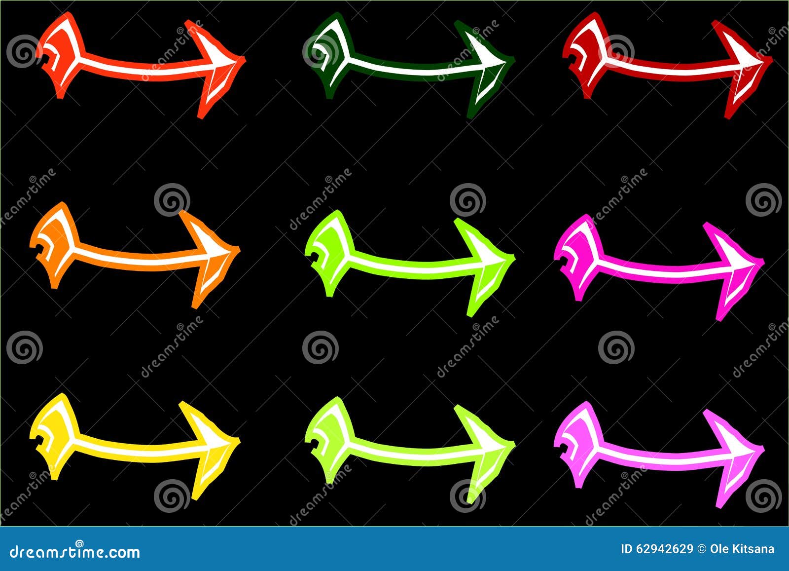 Seta colorida ilustração stock. Ilustração de fundo, recuo - 62942629