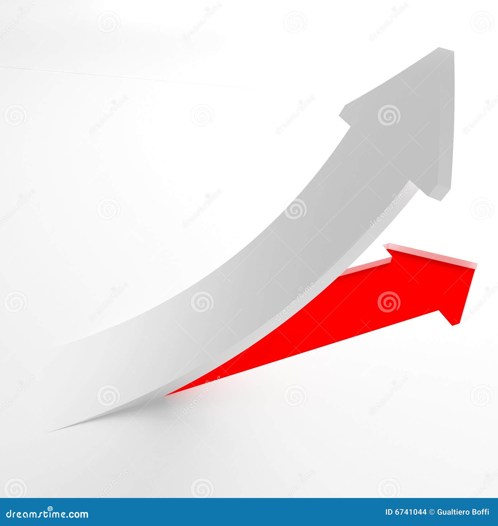 Seta de aumentação ilustração stock. Ilustração de desenho - 6741044