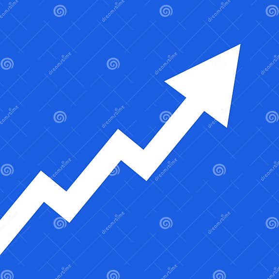 Seta de aumentação ilustração do vetor. Ilustração de crescimento ...