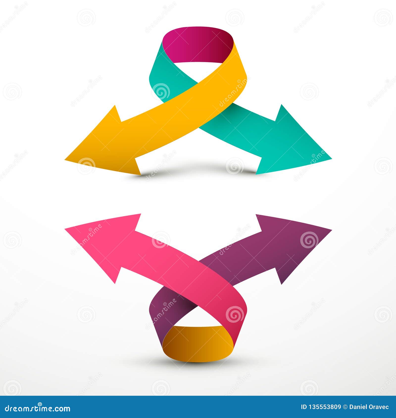 Seta Dobro Logo Symbol Para Cima E Para Baixo Setas Do Vetor Ilustração ...