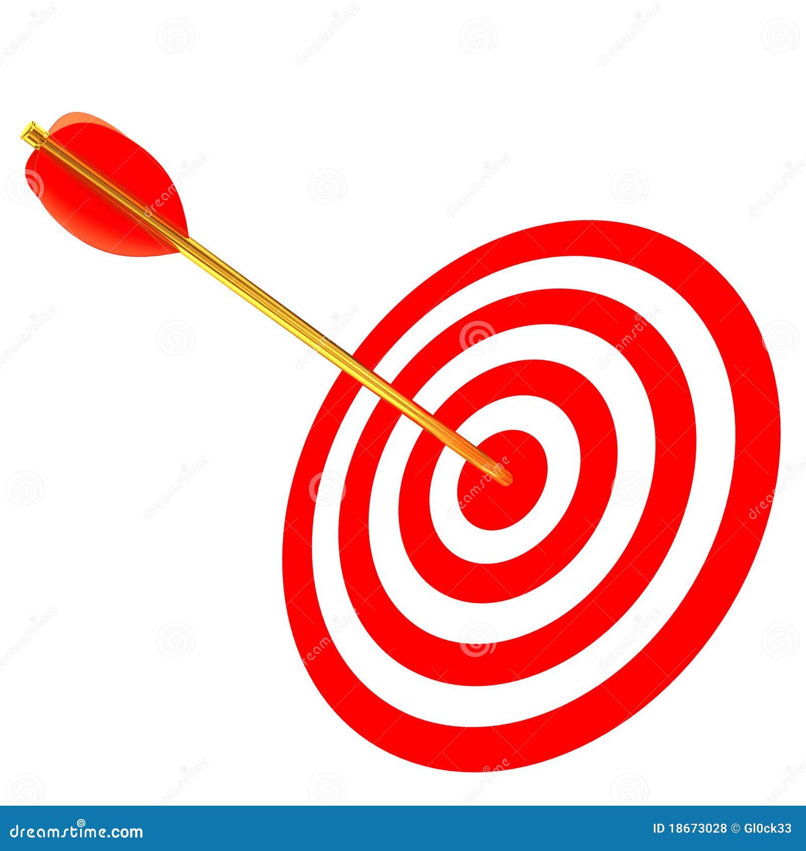 Seta em um alvo ilustração stock. Ilustração de centro - 18673028