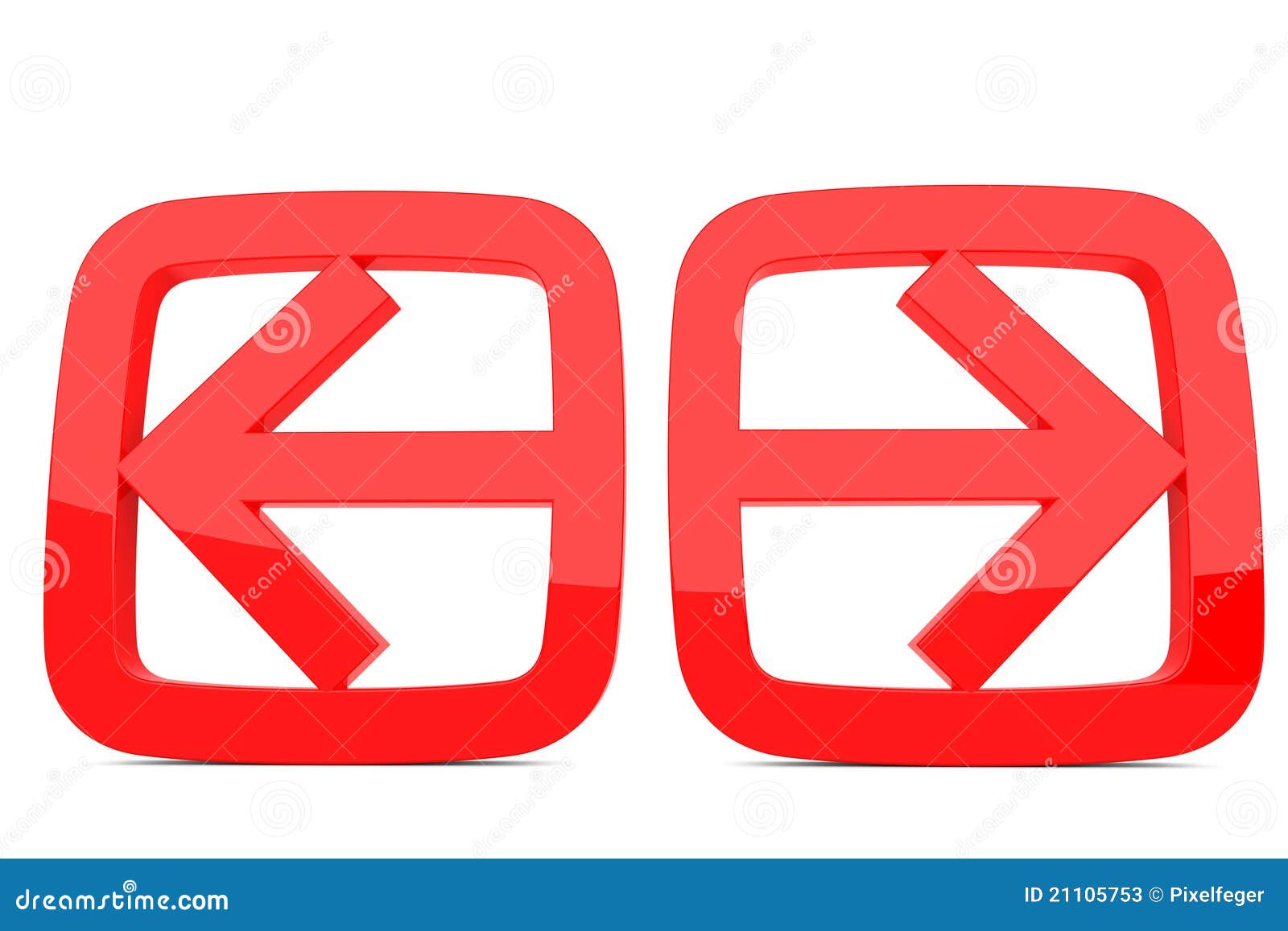 Seta esquerda e direita ilustração stock. Ilustração de seta - 21105753