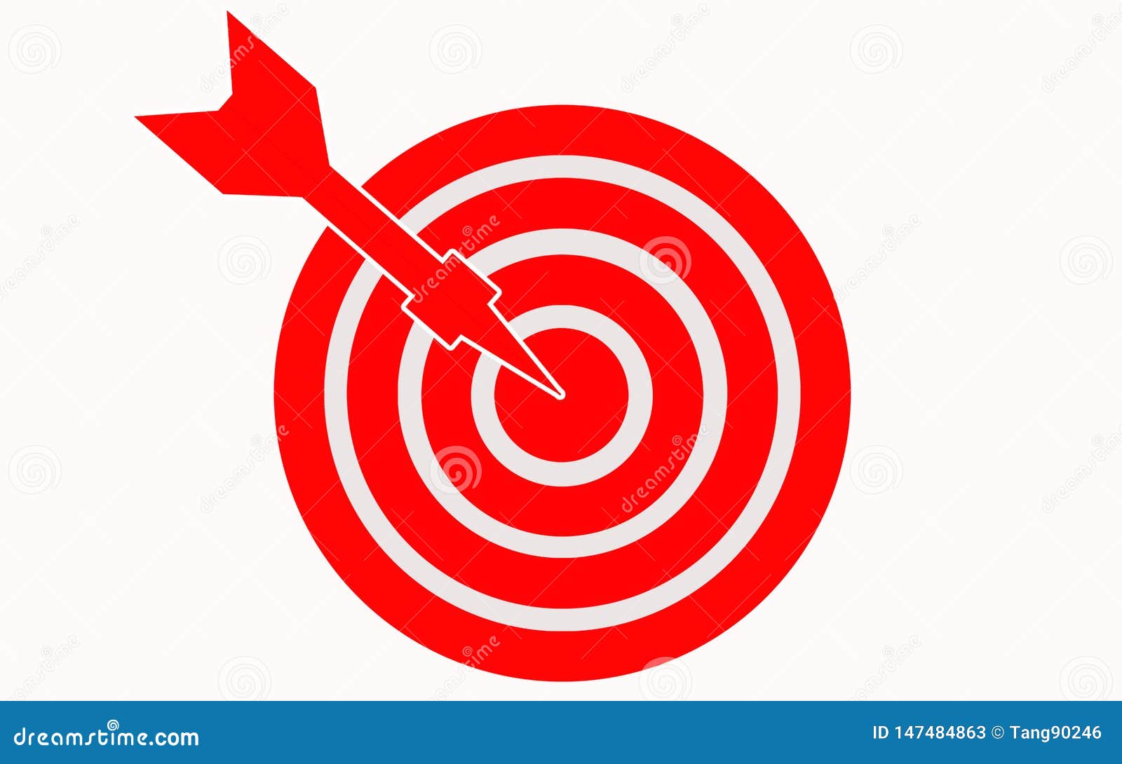 Seta no alvo ilustração stock. Ilustração de seta, progresso - 147484863