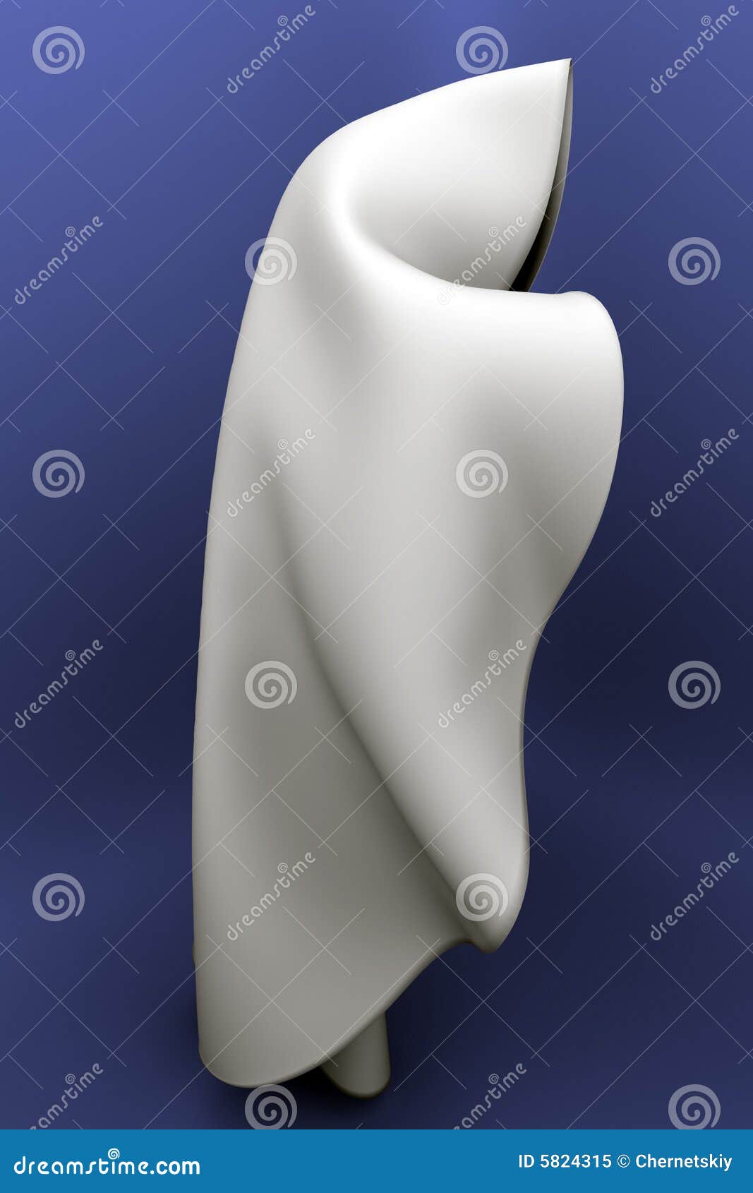 Seta piegata bianca illustrazione di stock. Illustrazione di ...