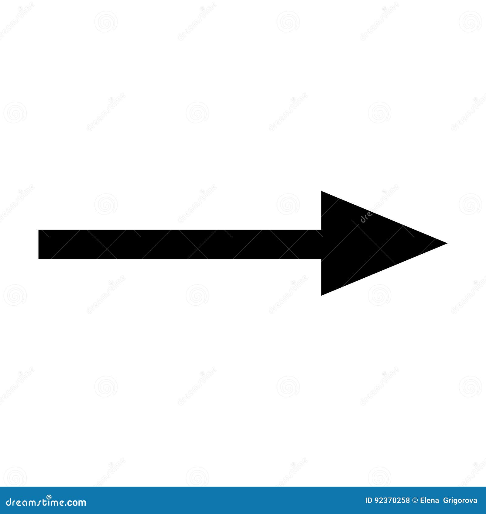 Seta Preta Isolada No Fundo Branco Seta Ilustração Stock - Ilustração ...