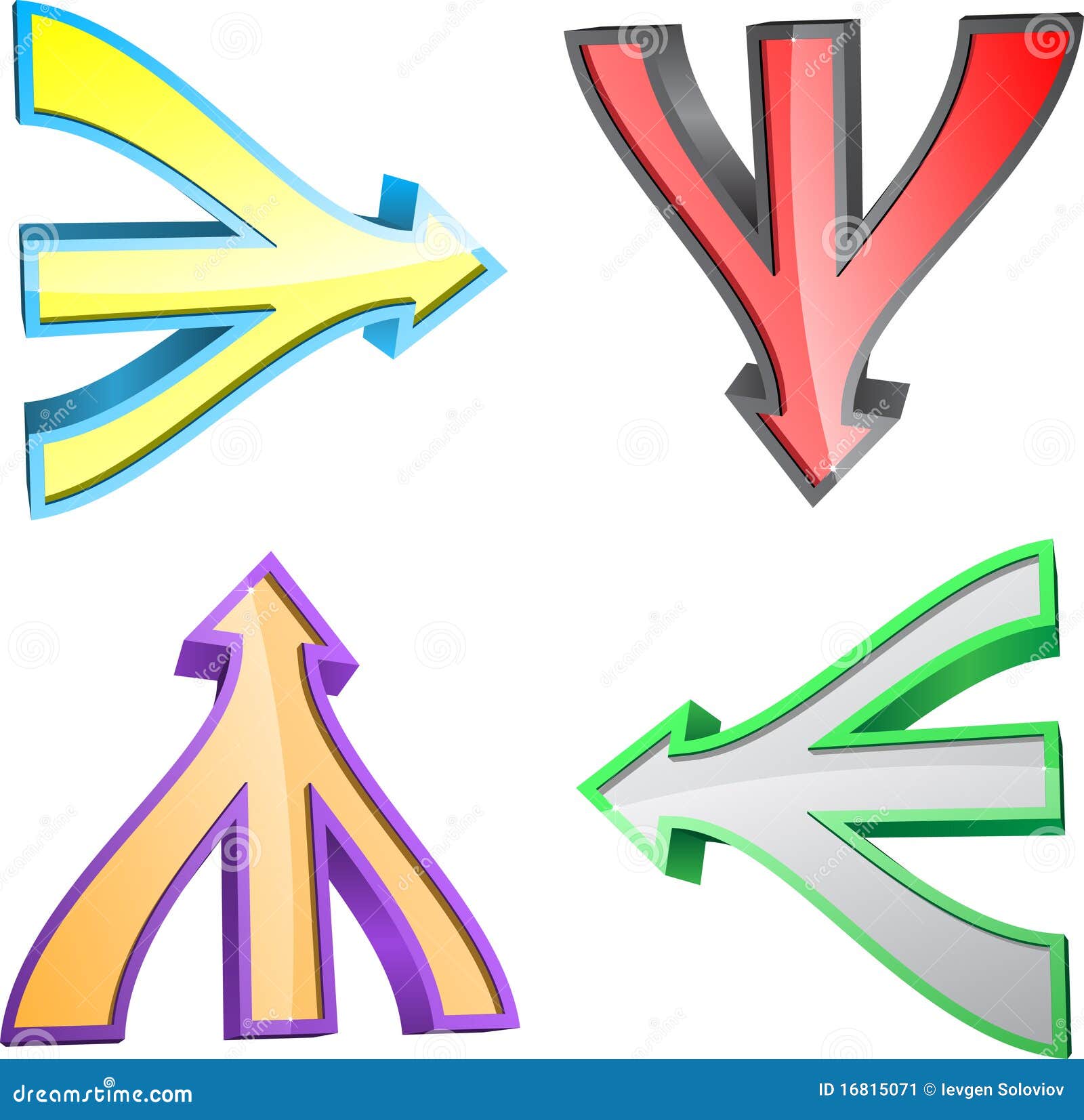 Seta tripla ilustração stock. Ilustração de futuristic - 16815071