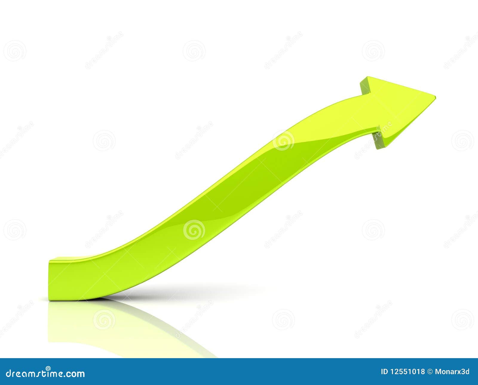 Seta verde de aumentação ilustração stock. Ilustração de creatividade ...