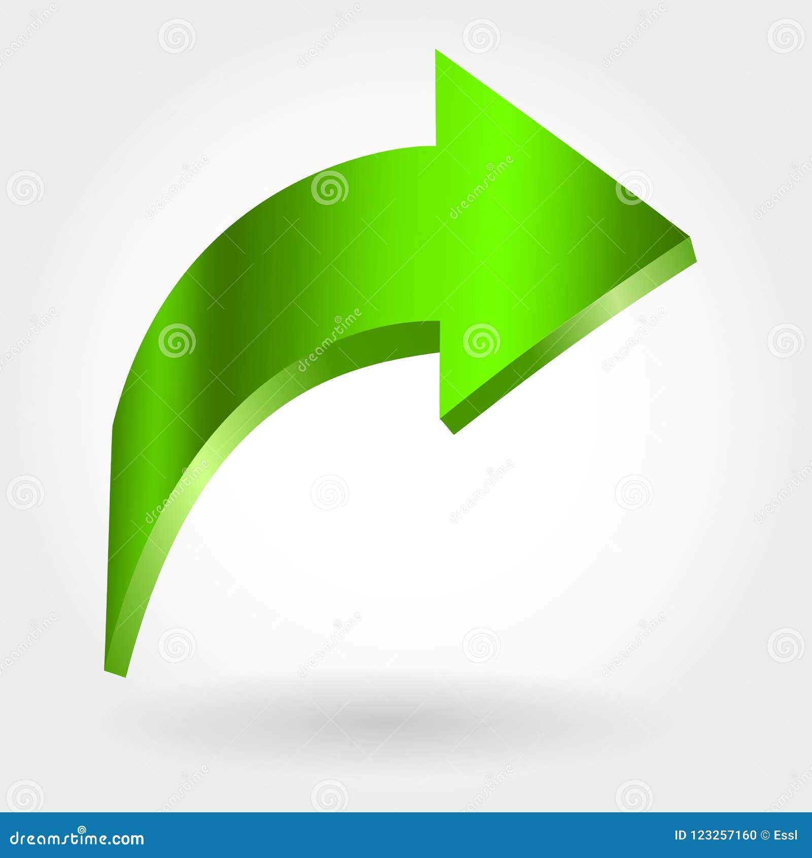 Seta Verde Que Aponta Para Cima Ilustração do Vetor - Ilustração de ...