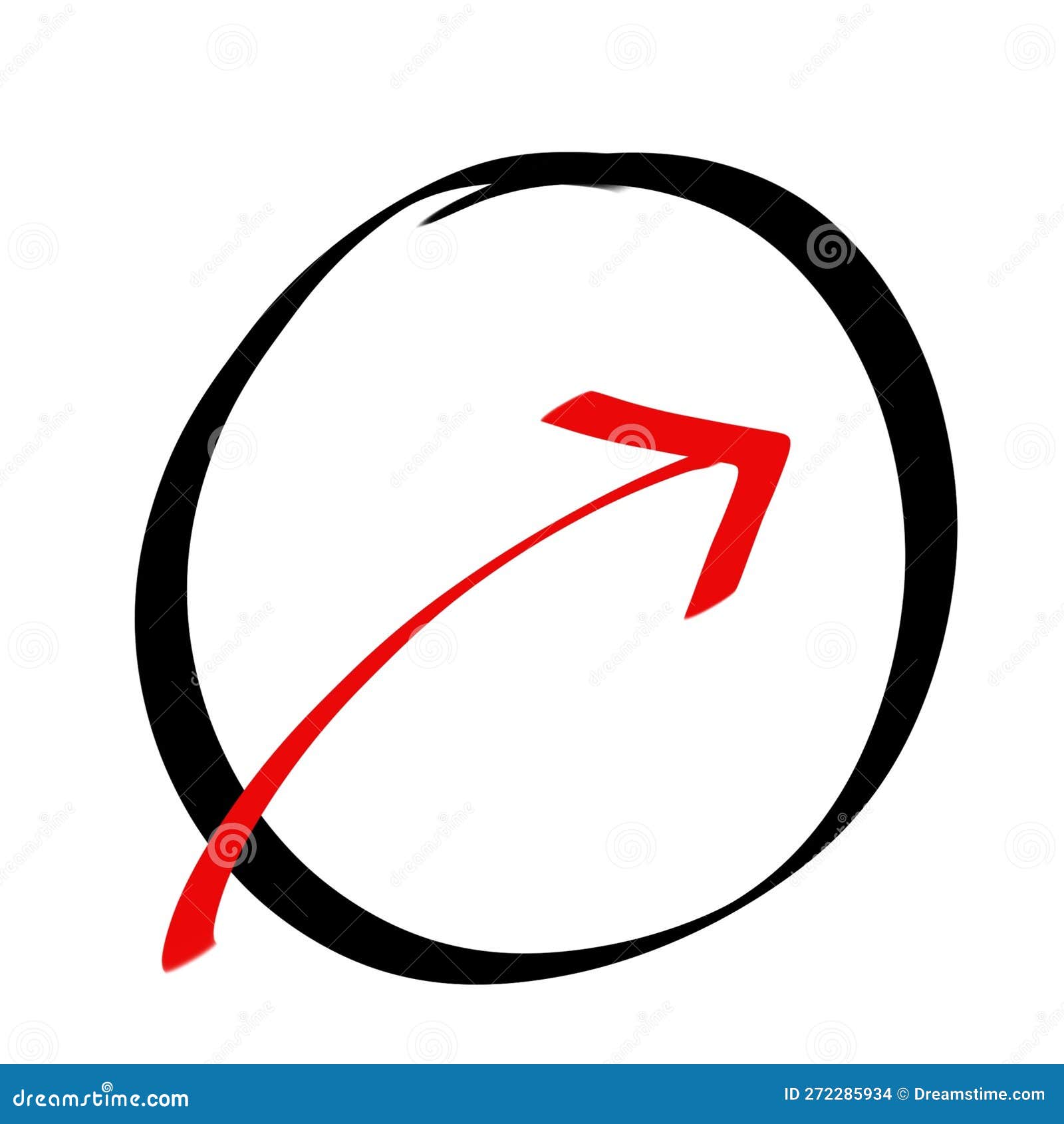Seta Vermelha Com Borda Redonda Preta Ilustração do Vetor - Ilustração ...