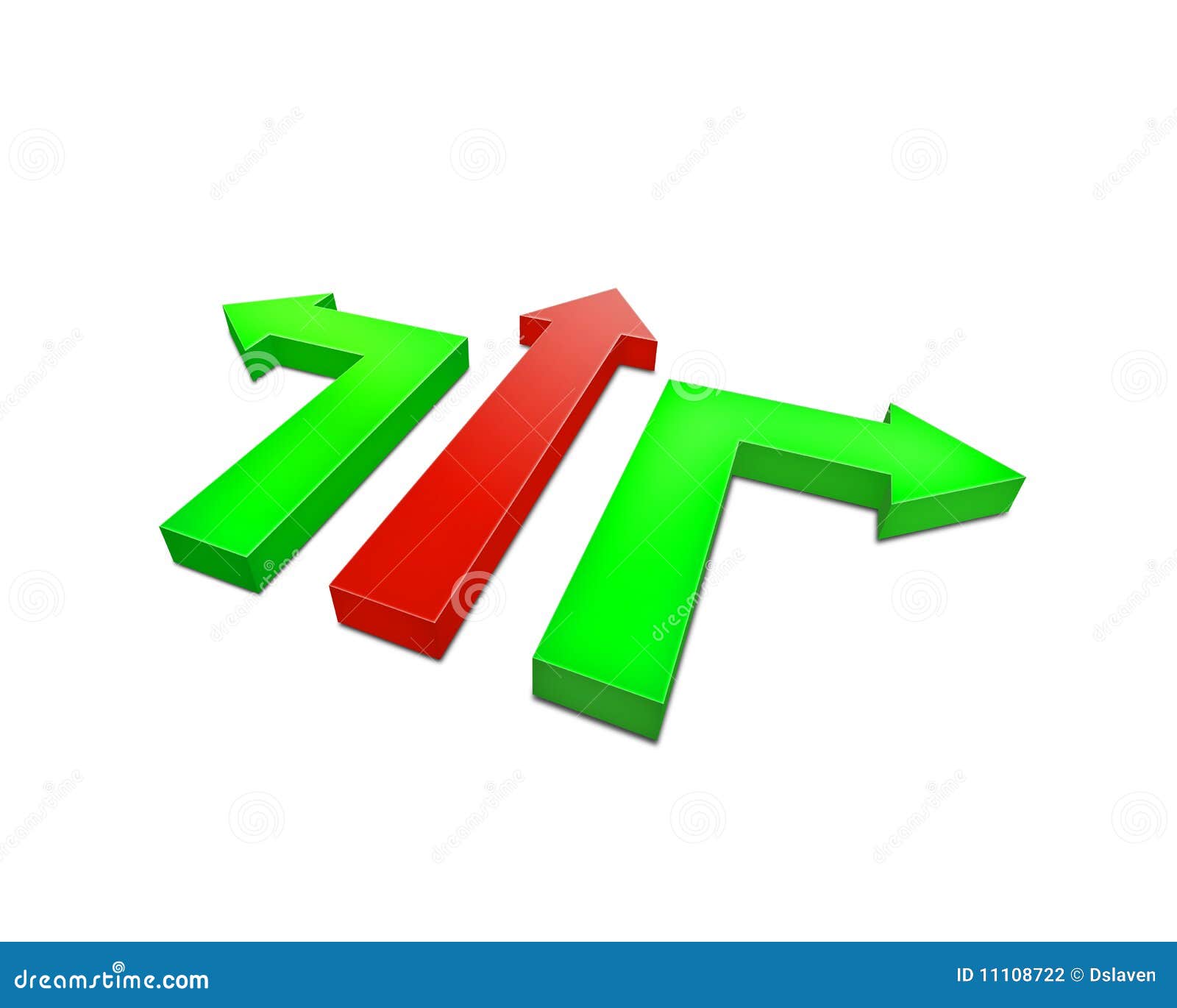 Setas 3d ilustração stock. Ilustração de adiante, ponteiro - 11108722