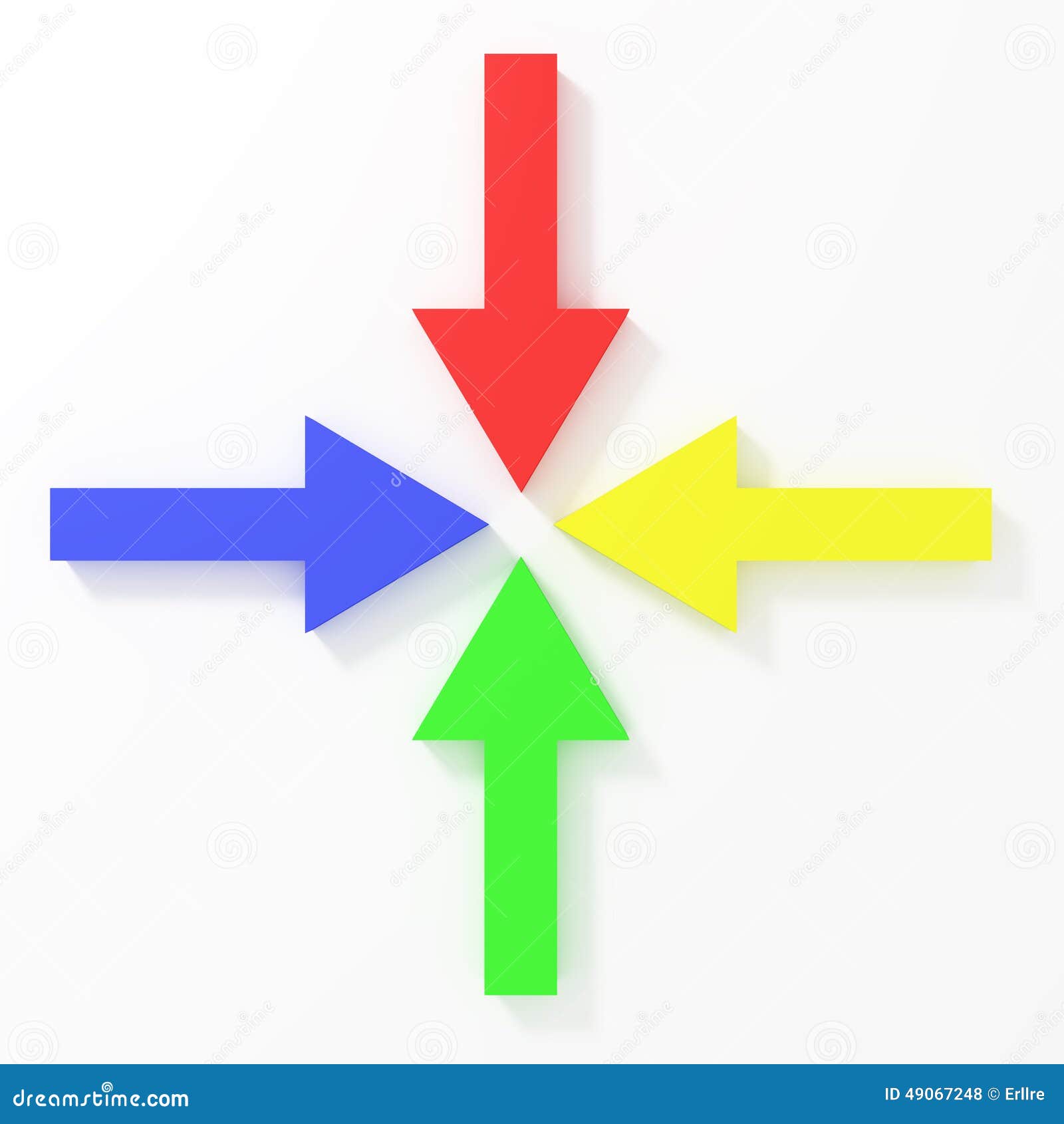 Setas coloridas ilustração stock. Ilustração de junte - 49067248